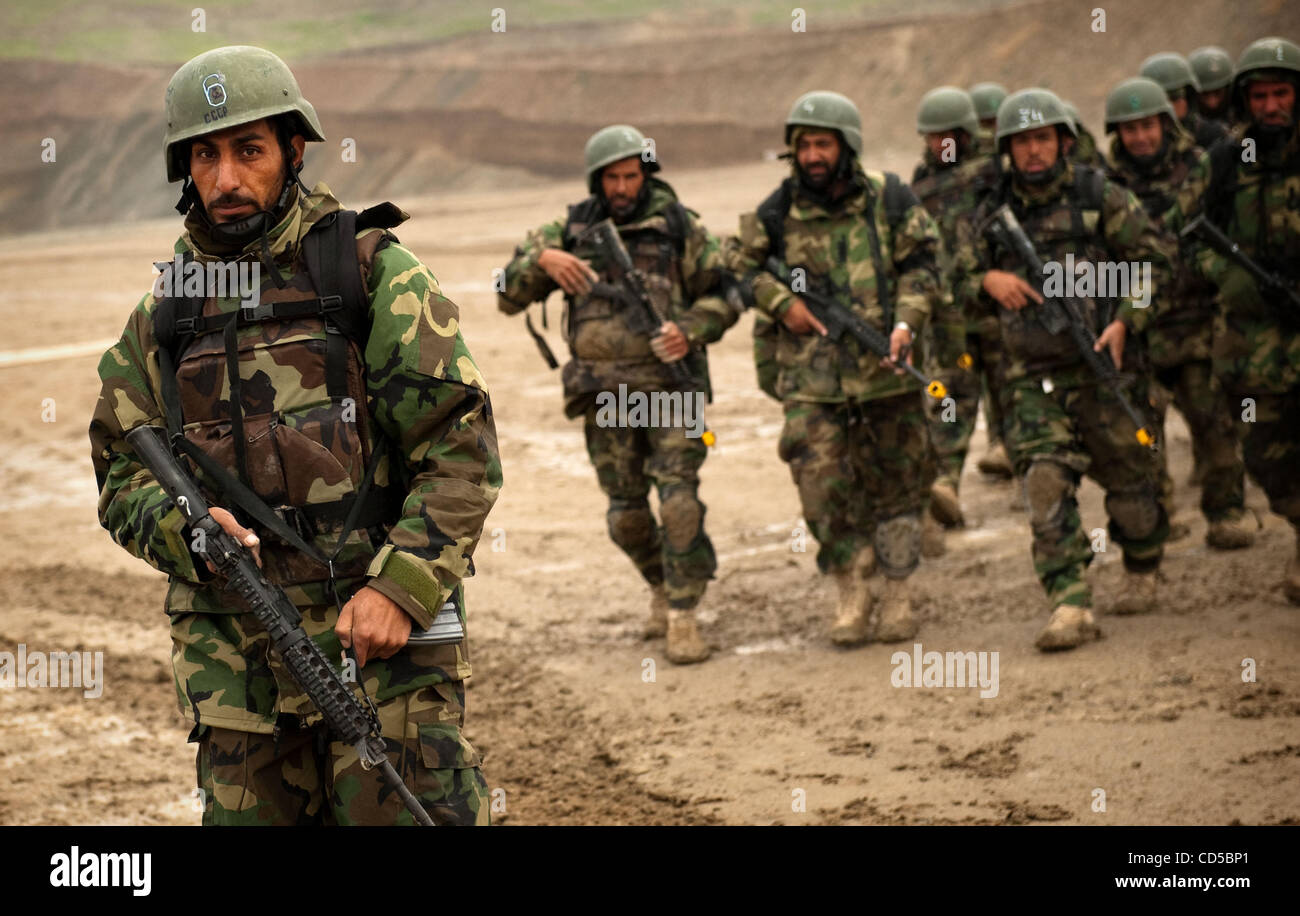 Apr 09, 2008 - Camp Morehead, Afghanistan - Afghan Commandos march ...