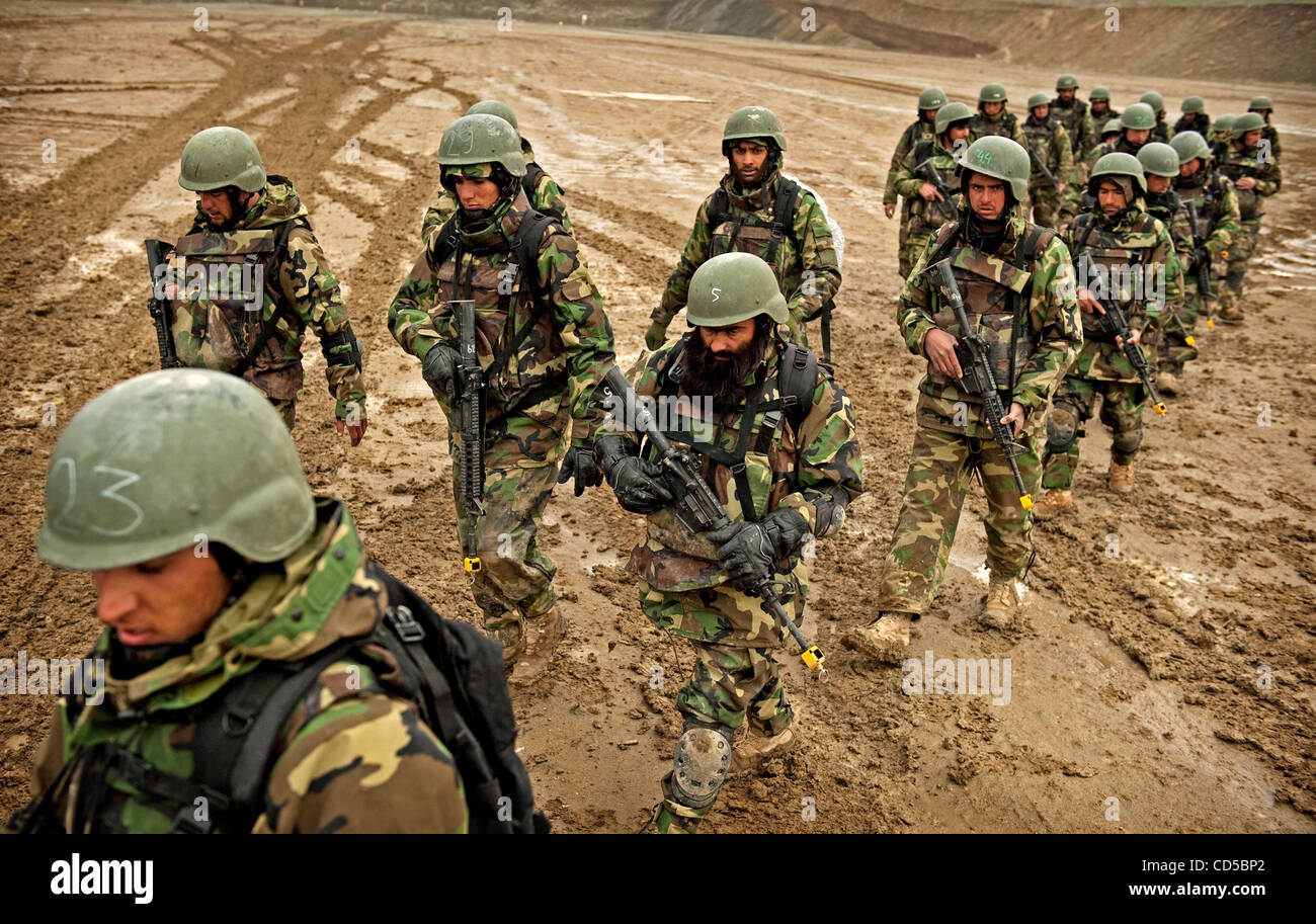 Apr 09, 2008 - Camp Morehead, Afghanistan - Afghan Commandos march ...