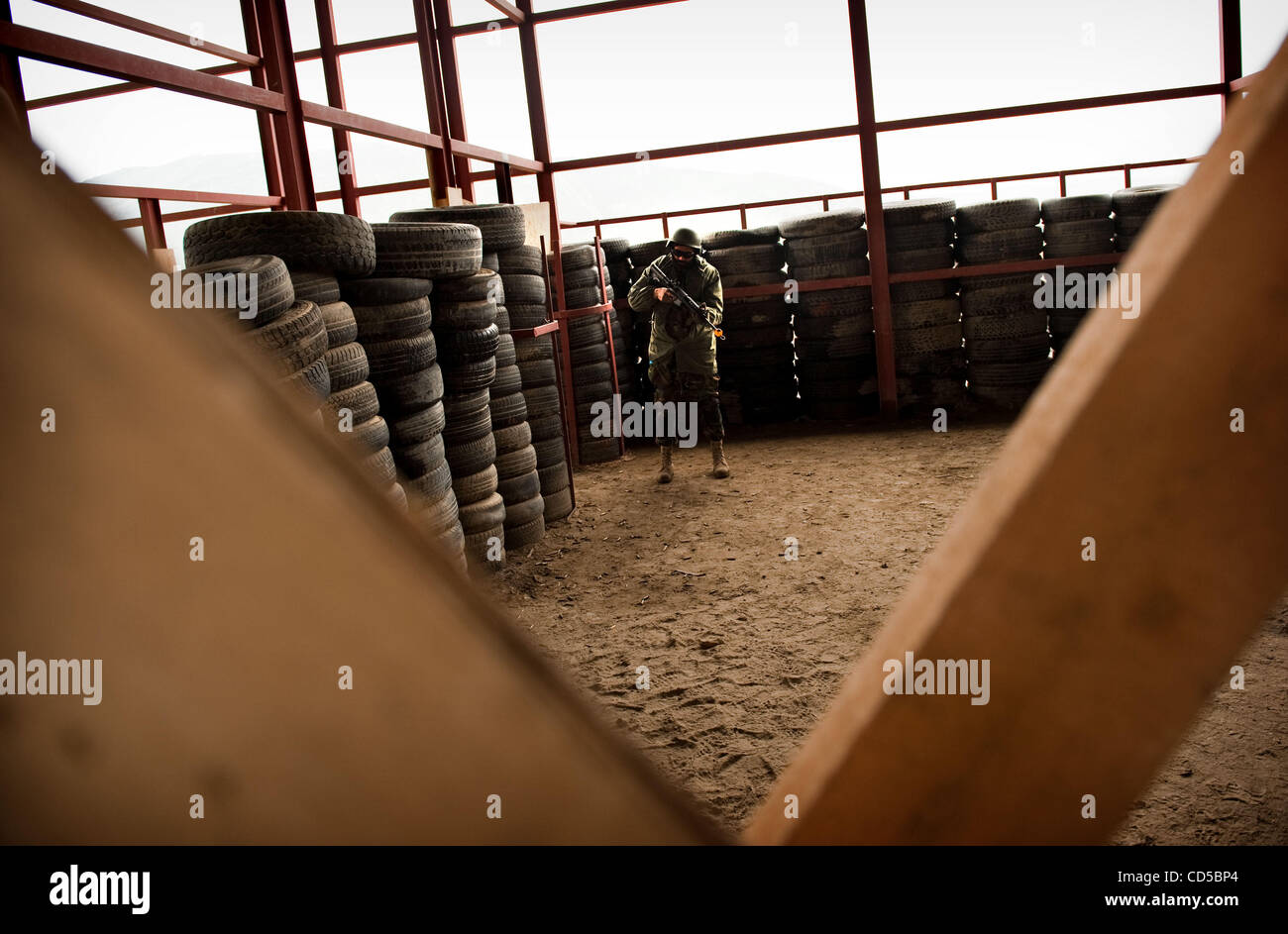 Apr 09, 2008 - Camp Morehead, Afghanistan - An Afghan Commando stands ...