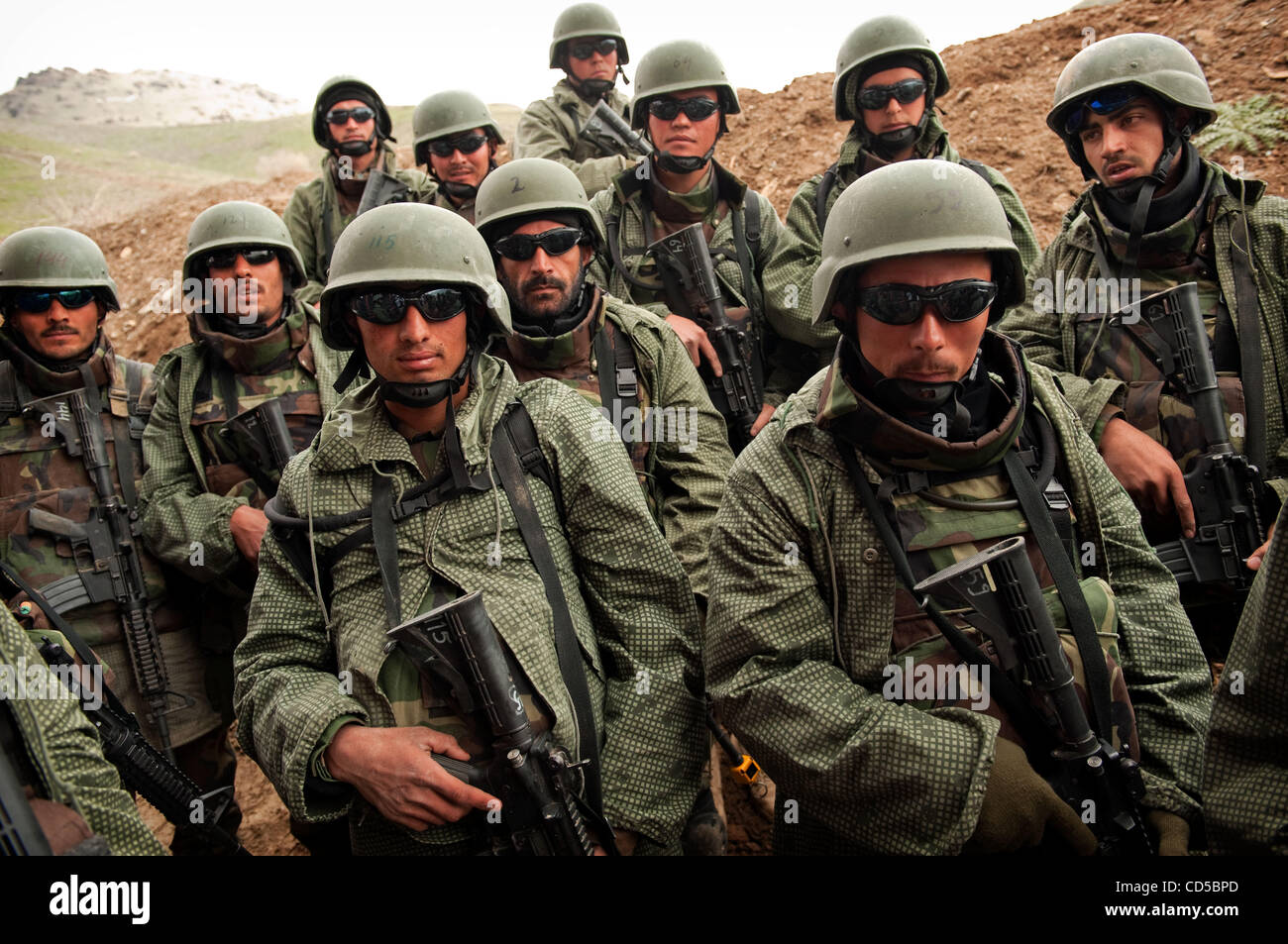 Apr 09, 2008 - Camp Morehead, Afghanistan - Afghan Commandos stand ...