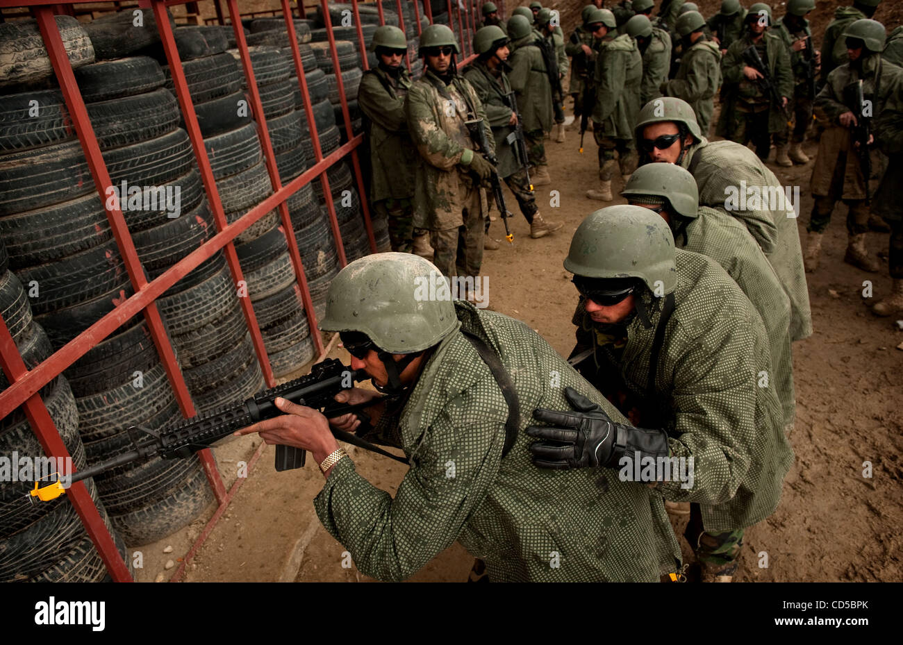 Apr 09, 2008 - Camp Morehead, Afghanistan - Afghan Commandos go through ...