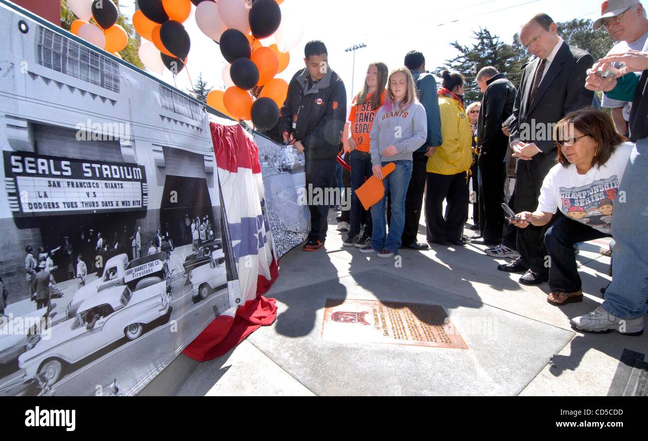 A plaque was unveiled at 16th & Bryant Streets in San Francisco April ...