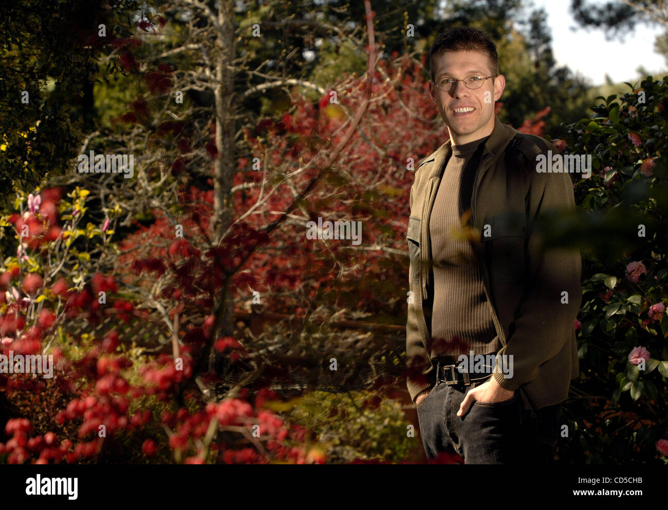 Wildlife artist Andrew Denman is photographed outside of his studio in ...