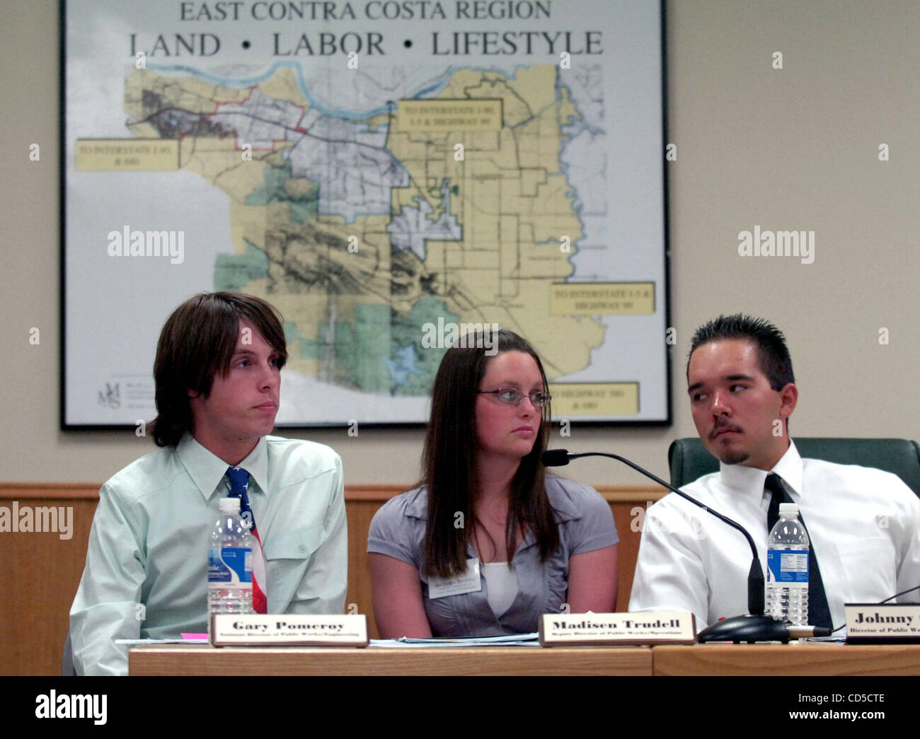 During a mock city council meeting staffed by Youth in Government ...