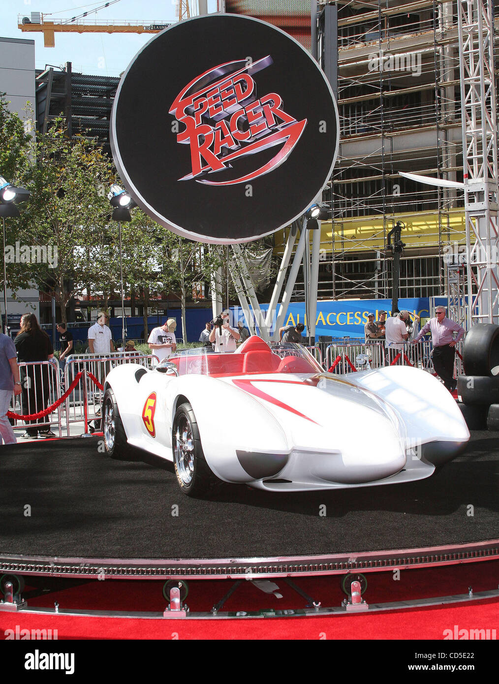 Mach 5 Racer at the Speed Racer Premiere held at the Nokia Theater, Los ...