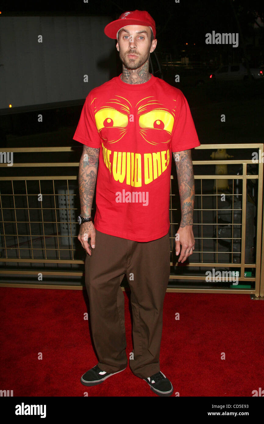 Travis Barker at the Scarlet Series Launch Party held at the Pacific ...