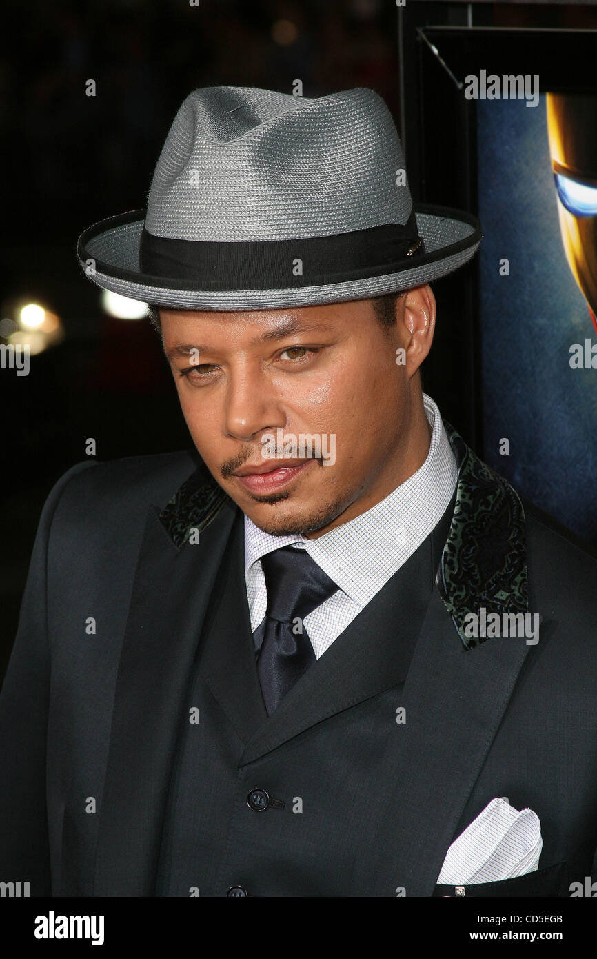 Actor Terrence Howard at the Iron Man Premiere held at Grauman's ...