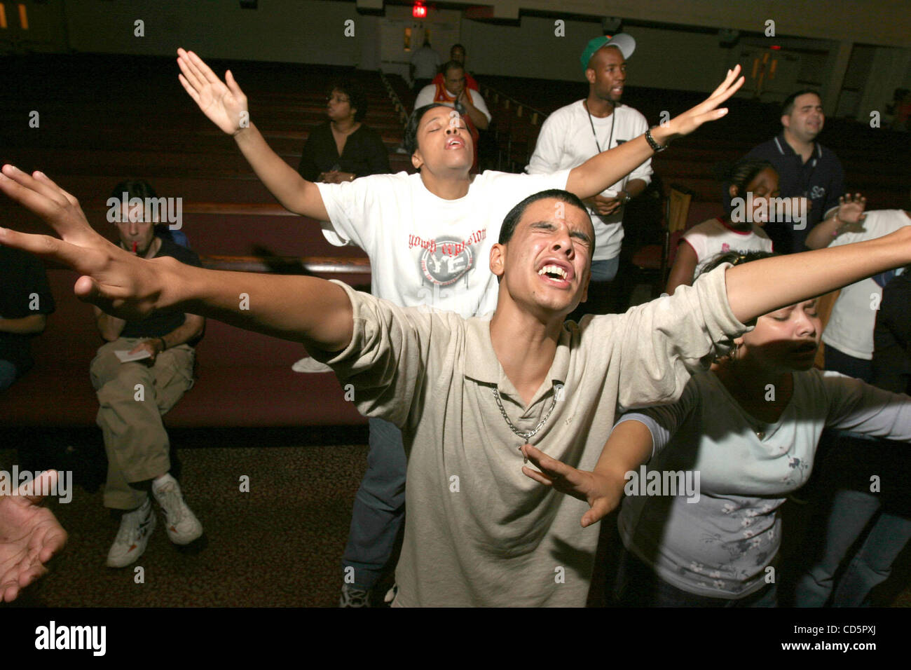 Christian Youth Group Praying