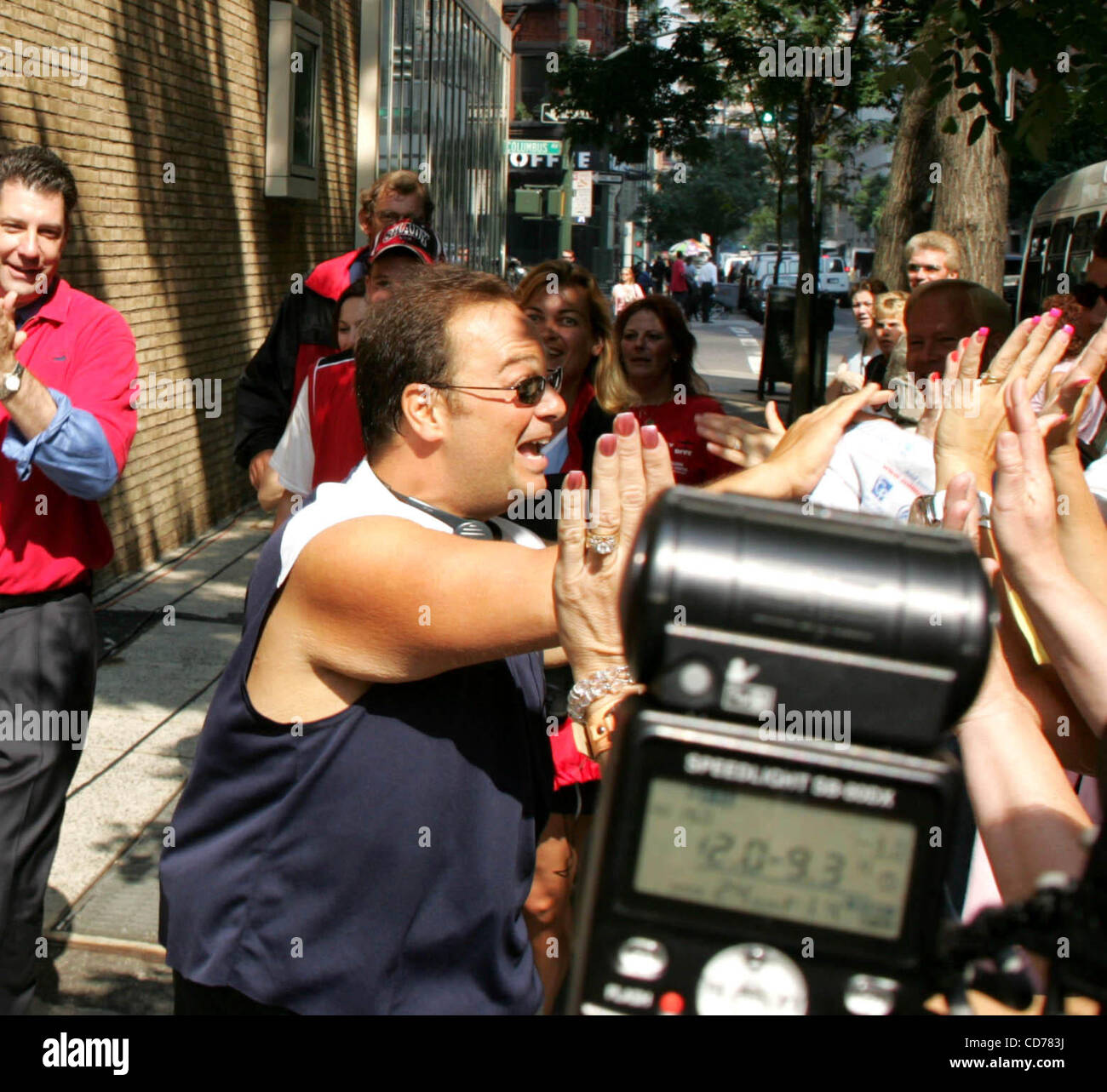 June 24, 2004 - New York, New York, U.S. - K38045RM.GARY MARINO JOGS BY ...