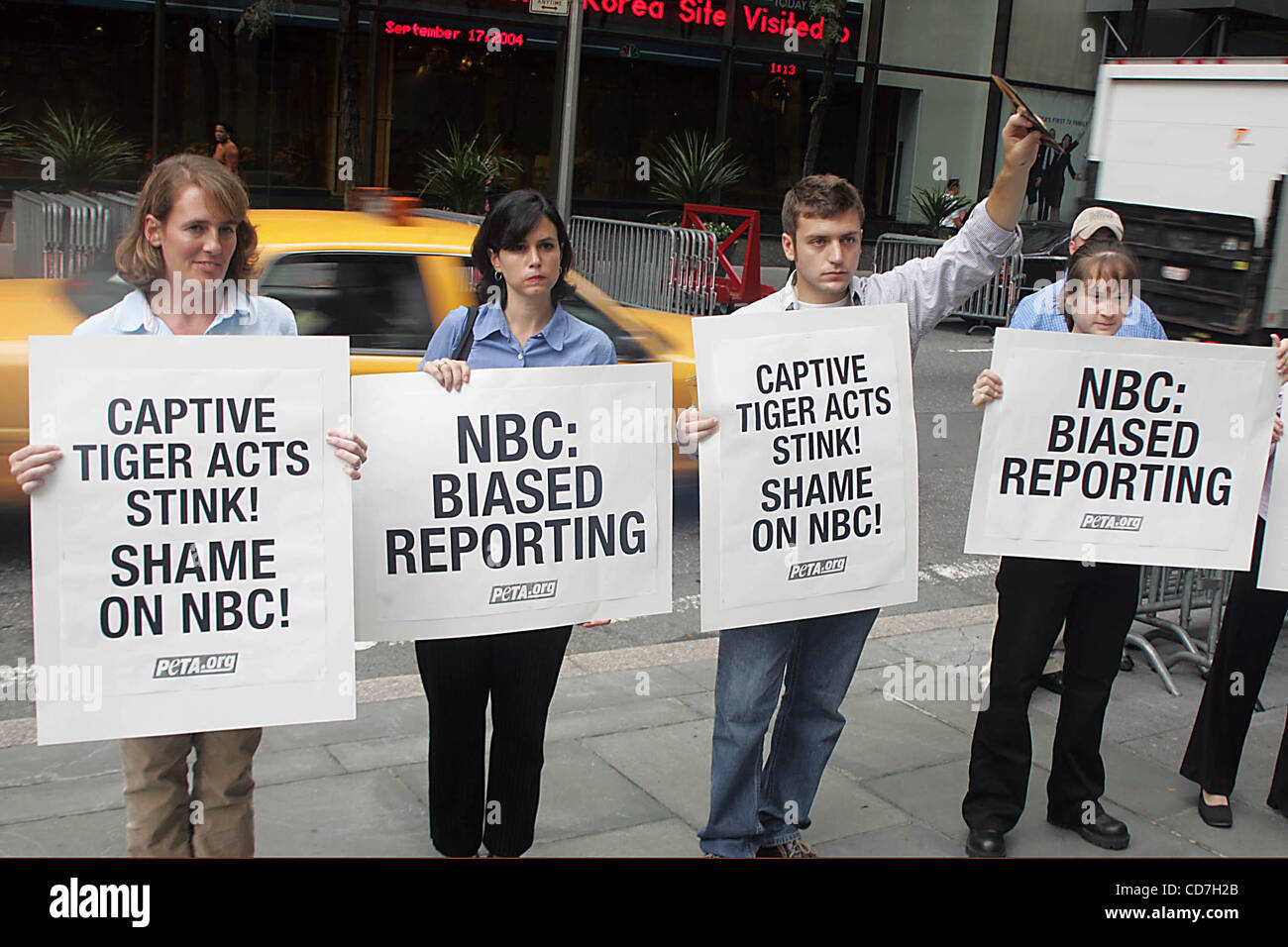 Sept. 18, 2004 - New York, New York, U.S. - K39537RM.PETA PROTESTERS ...