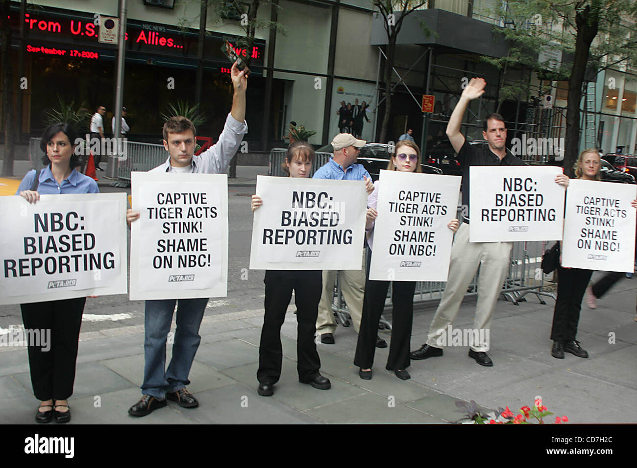 Sept. 18, 2004 - New York, New York, U.S. - K39537RM.PETA PROTESTERS ...