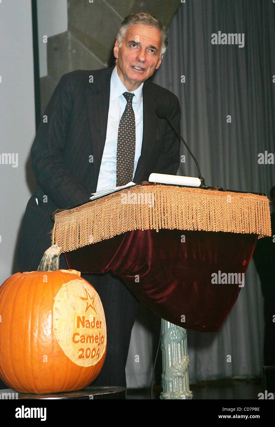 Nov. 1, 2004 - New York, New York, U.S. - K40221RM.RALPH NADER WITH A ...