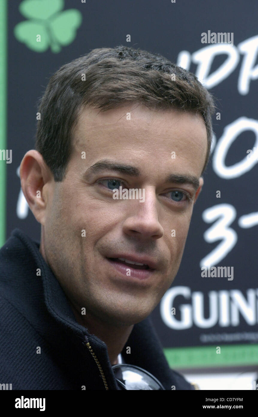 Late-night talk show host Carson Daly hosts a rally in Herald Square to ...