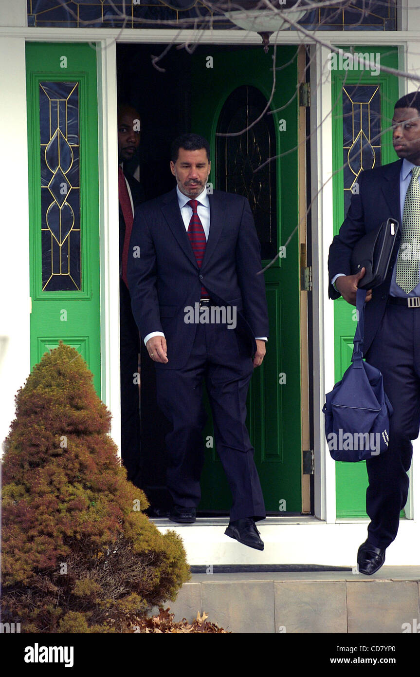 Lt. Governor David Patterson leaves his home at 102 Timothy Lane in ...