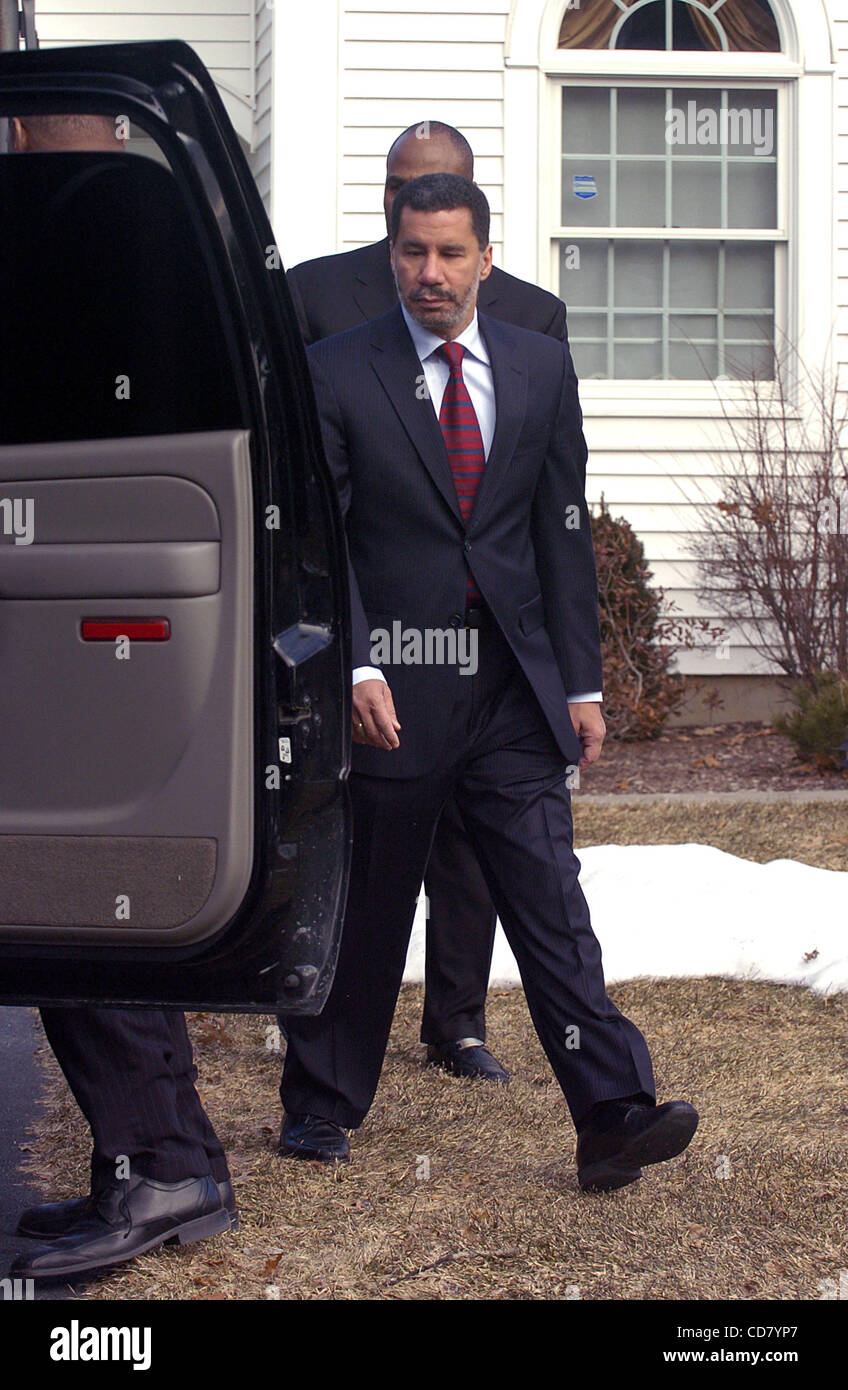 Lt. Governor David Patterson leaves his home at 102 Timothy Lane in ...