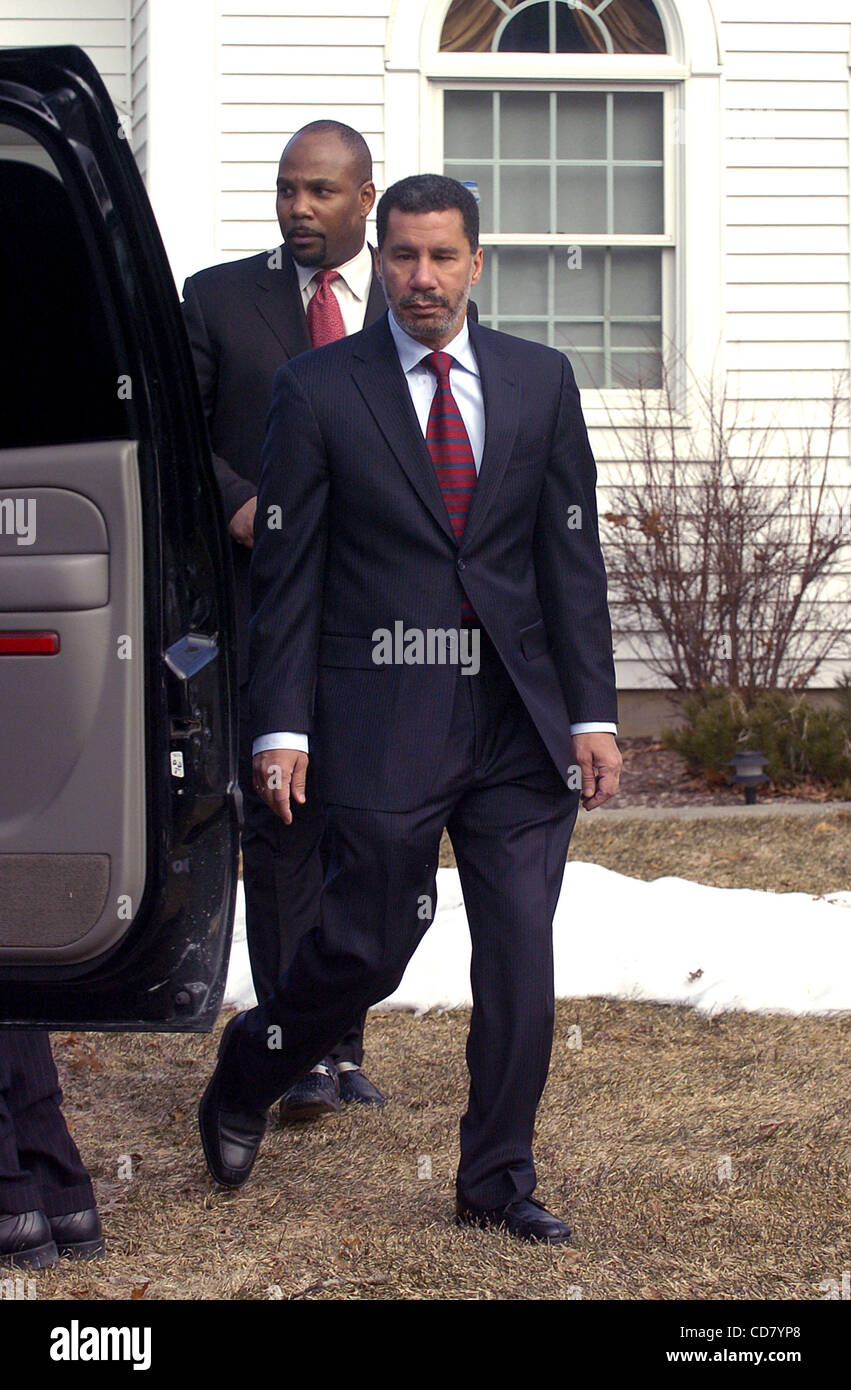Lt. Governor David Patterson leaves his home at 102 Timothy Lane in ...