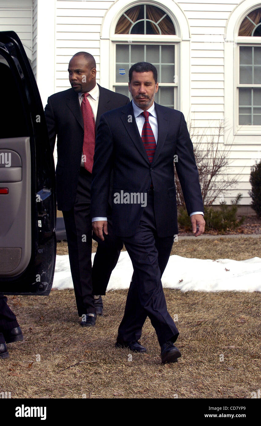 Lt. Governor David Patterson leaves his home at 102 Timothy Lane in ...