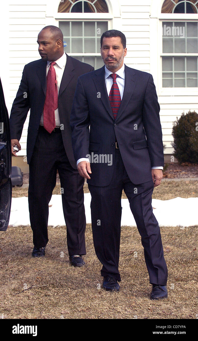 Lt. Governor David Patterson leaves his home at 102 Timothy Lane in ...