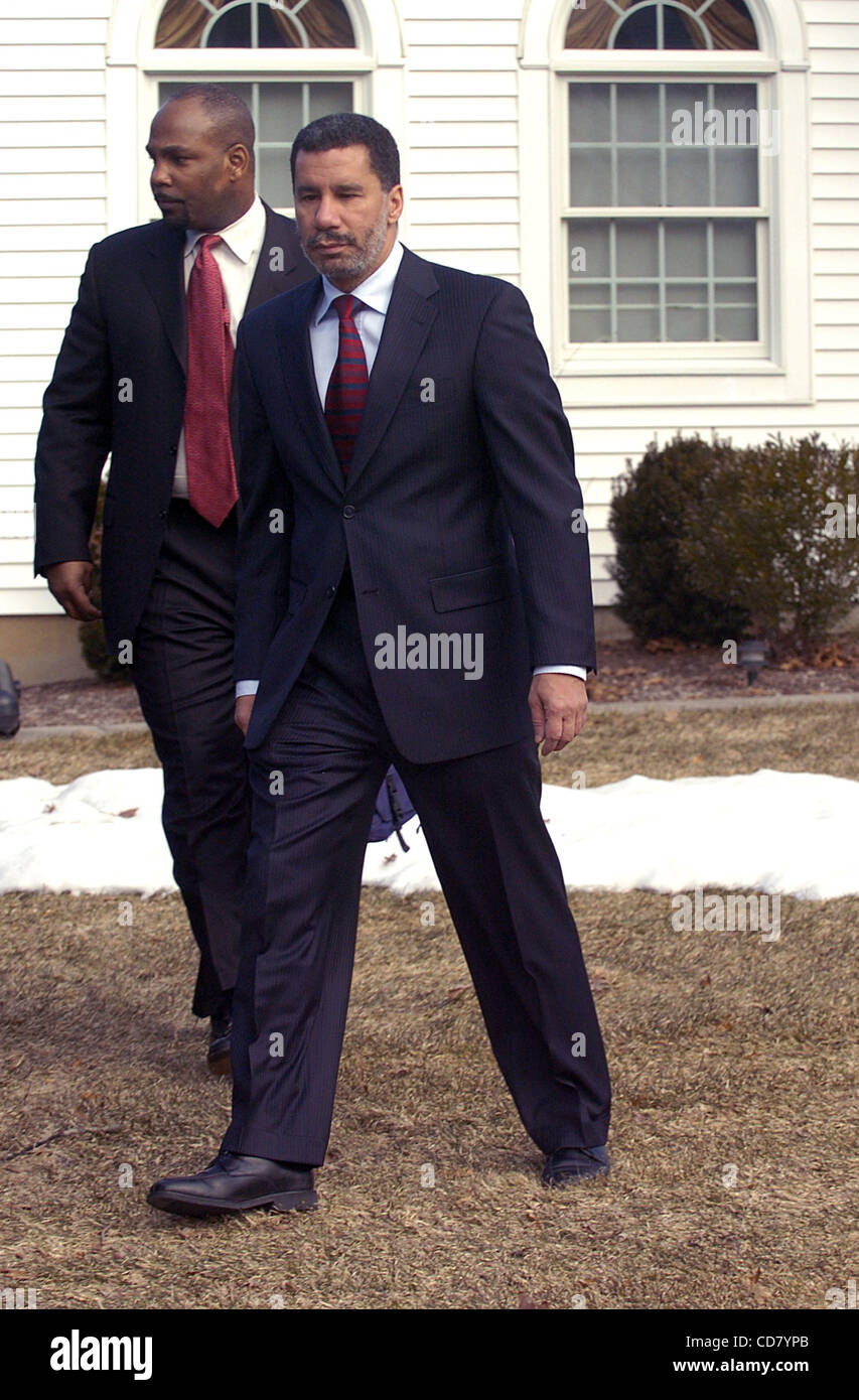 Lt. Governor David Patterson leaves his home at 102 Timothy Lane in ...