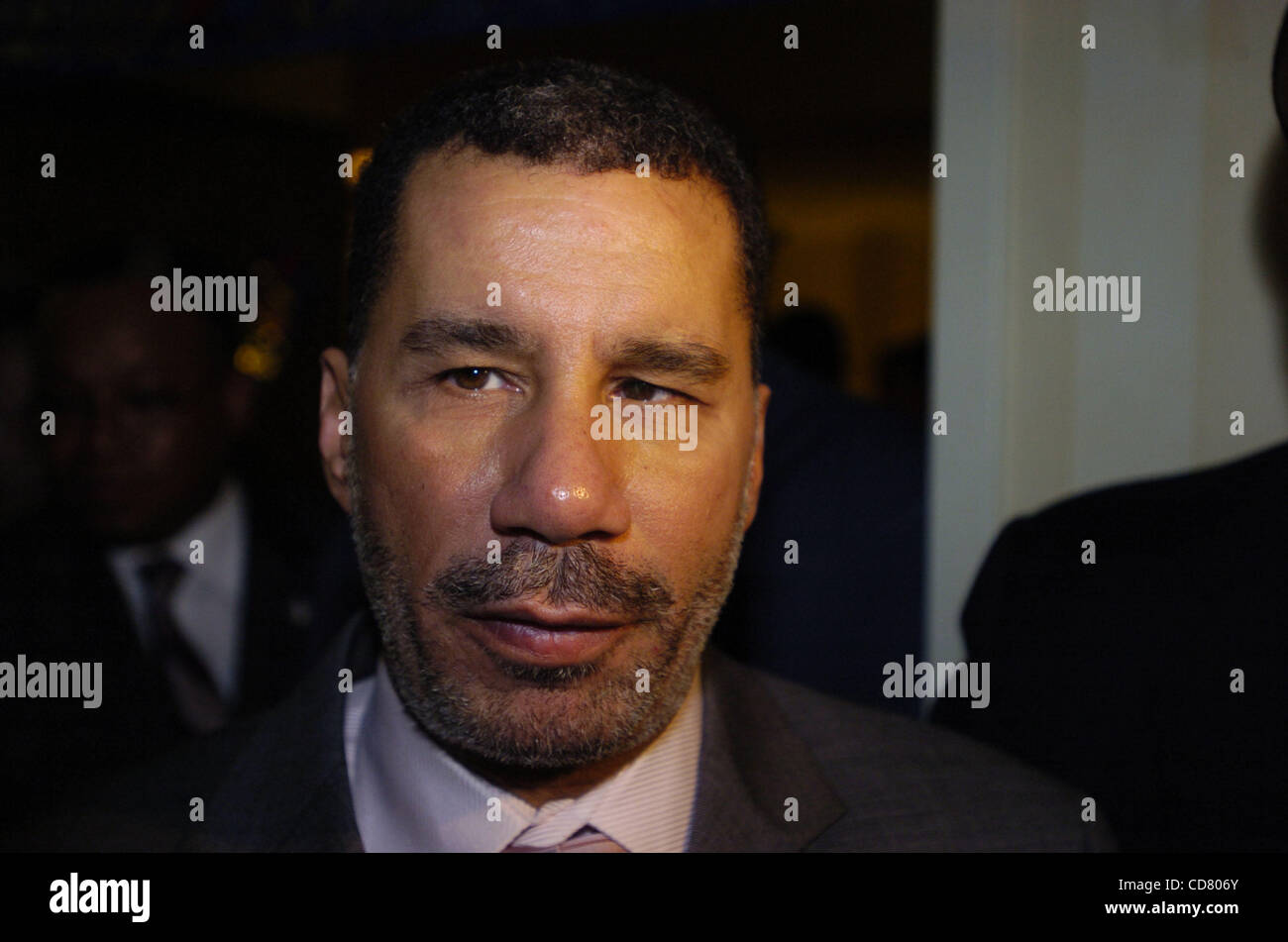 Lt. Governor David Paterson leaves the Crowne Plaza in downtown Albany ...