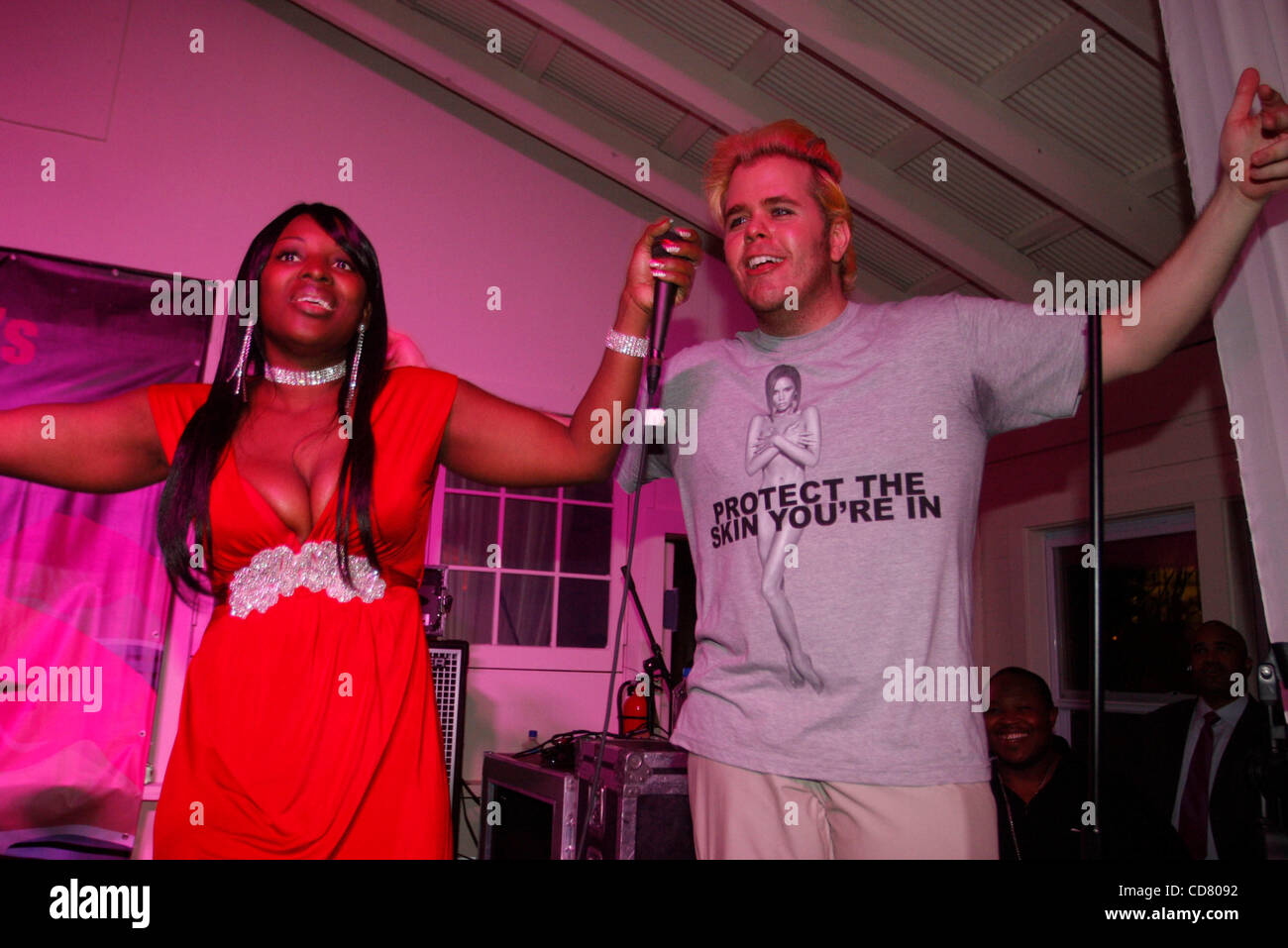 Riskay and Perez Hilton performing at Perez Hilton's One night in ...