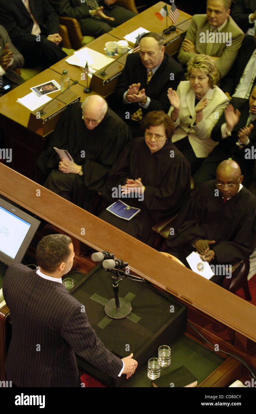 Gov. David Paterson speaking during his inauguraiton. David A. Paterson ...