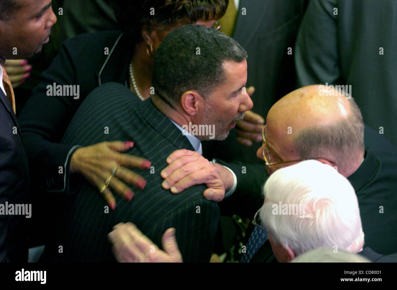 David PAterson is congratulated following the ceremony. David A ...