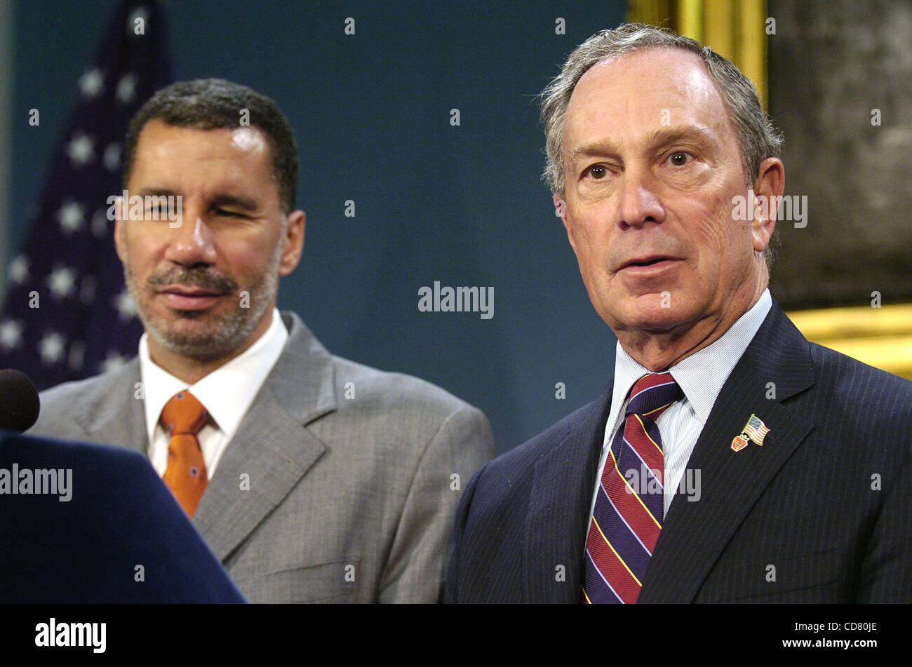 Governor David Paterson and Mayor Michael Bloomberg hold a joint-news ...