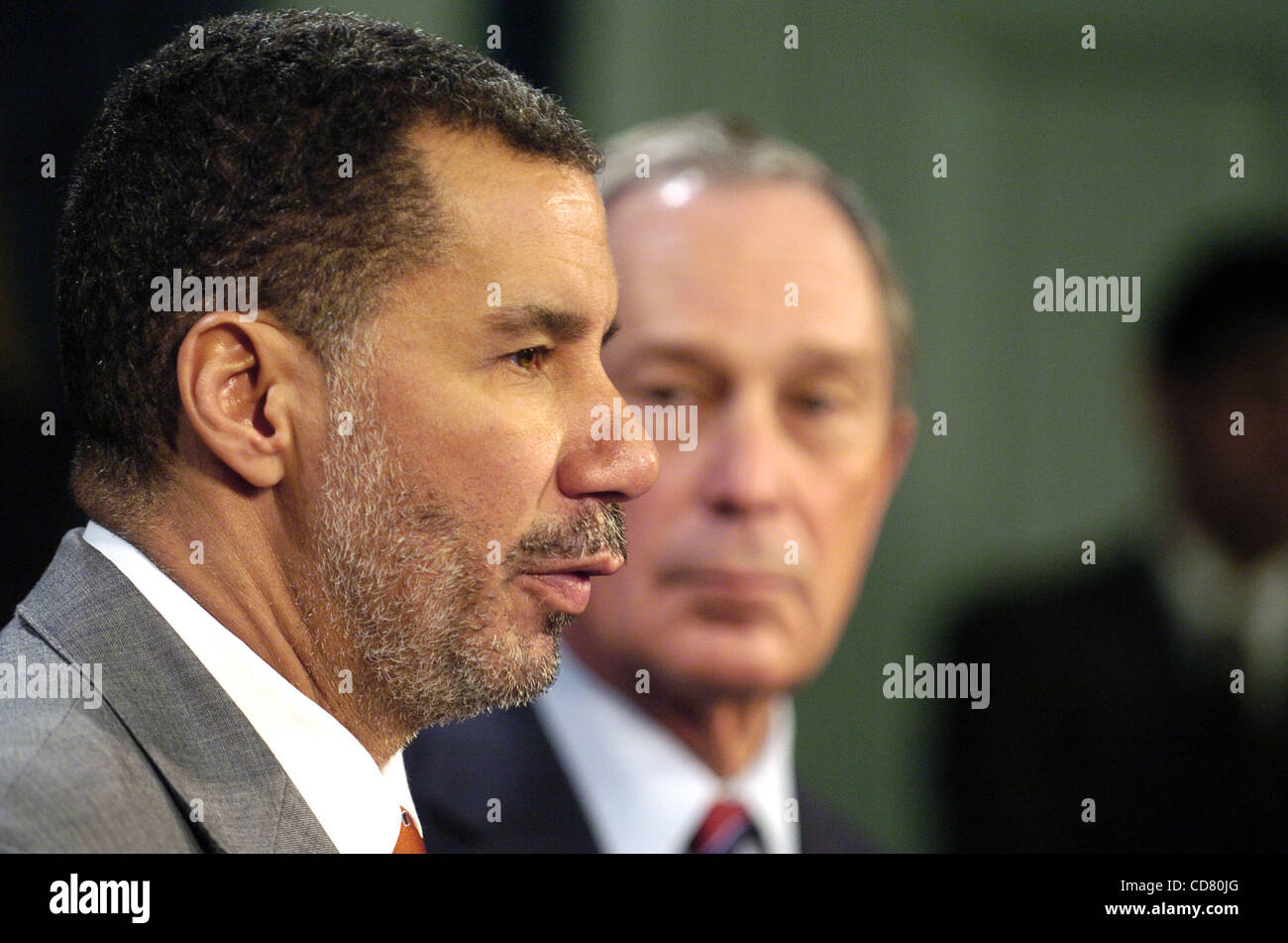 Governor David Paterson and Mayor Michael Bloomberg hold a joint-news ...