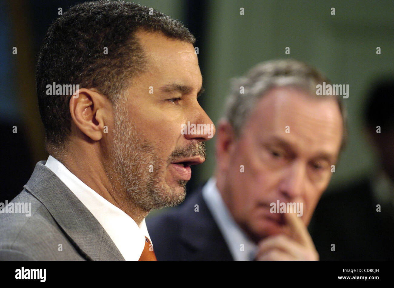 Governor David Paterson and Mayor Michael Bloomberg hold a joint-news ...