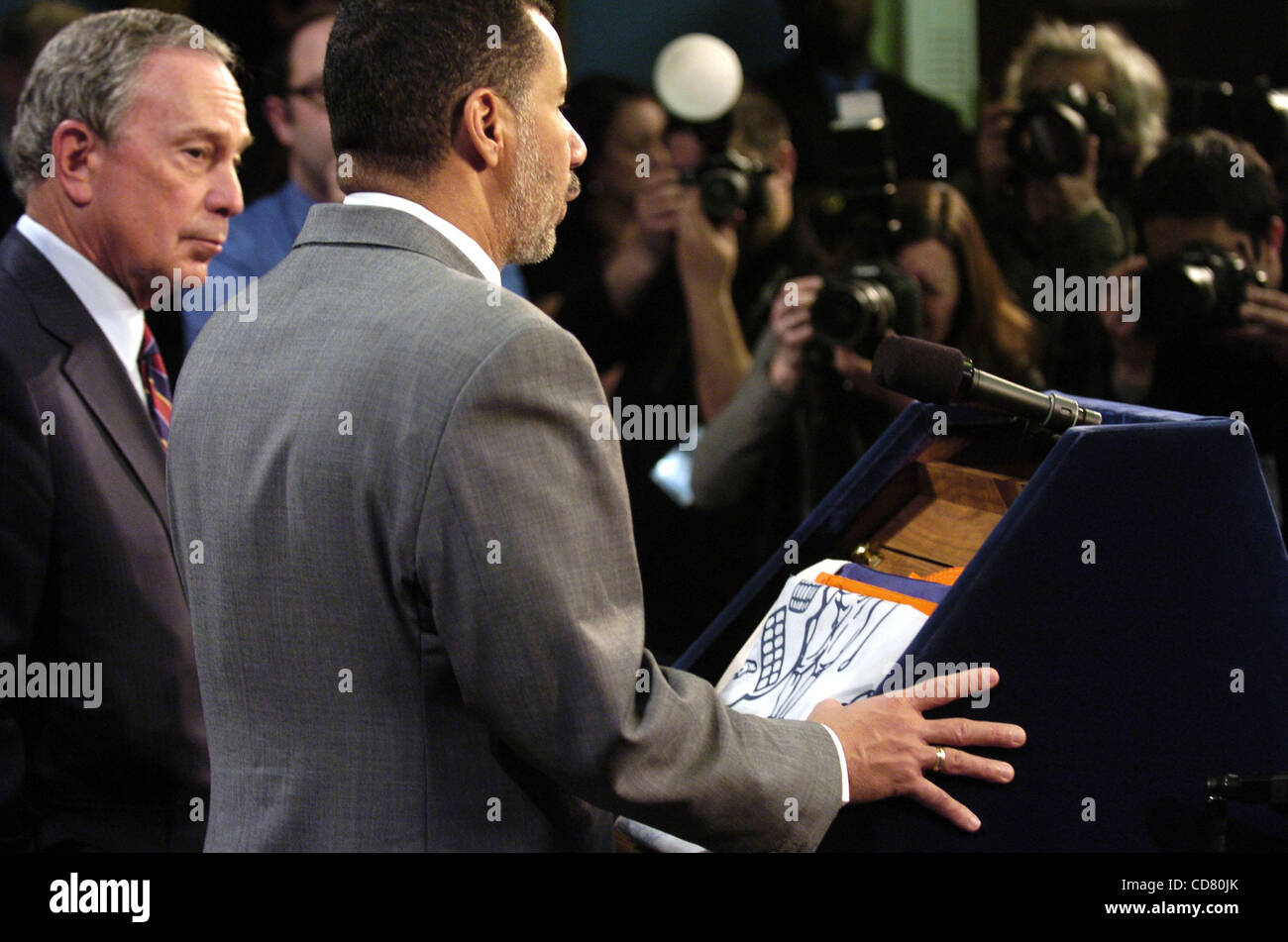 Governor David Paterson and Mayor Michael Bloomberg hold a joint-news ...