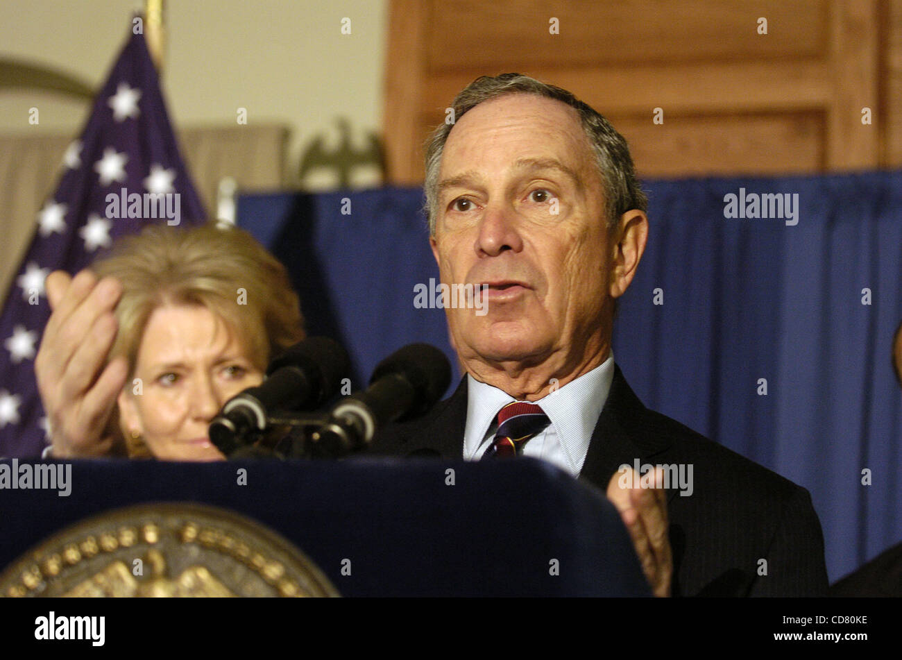 Mayor Michael Bloomberg, Federal Transportation Secretary Mary Peters ...