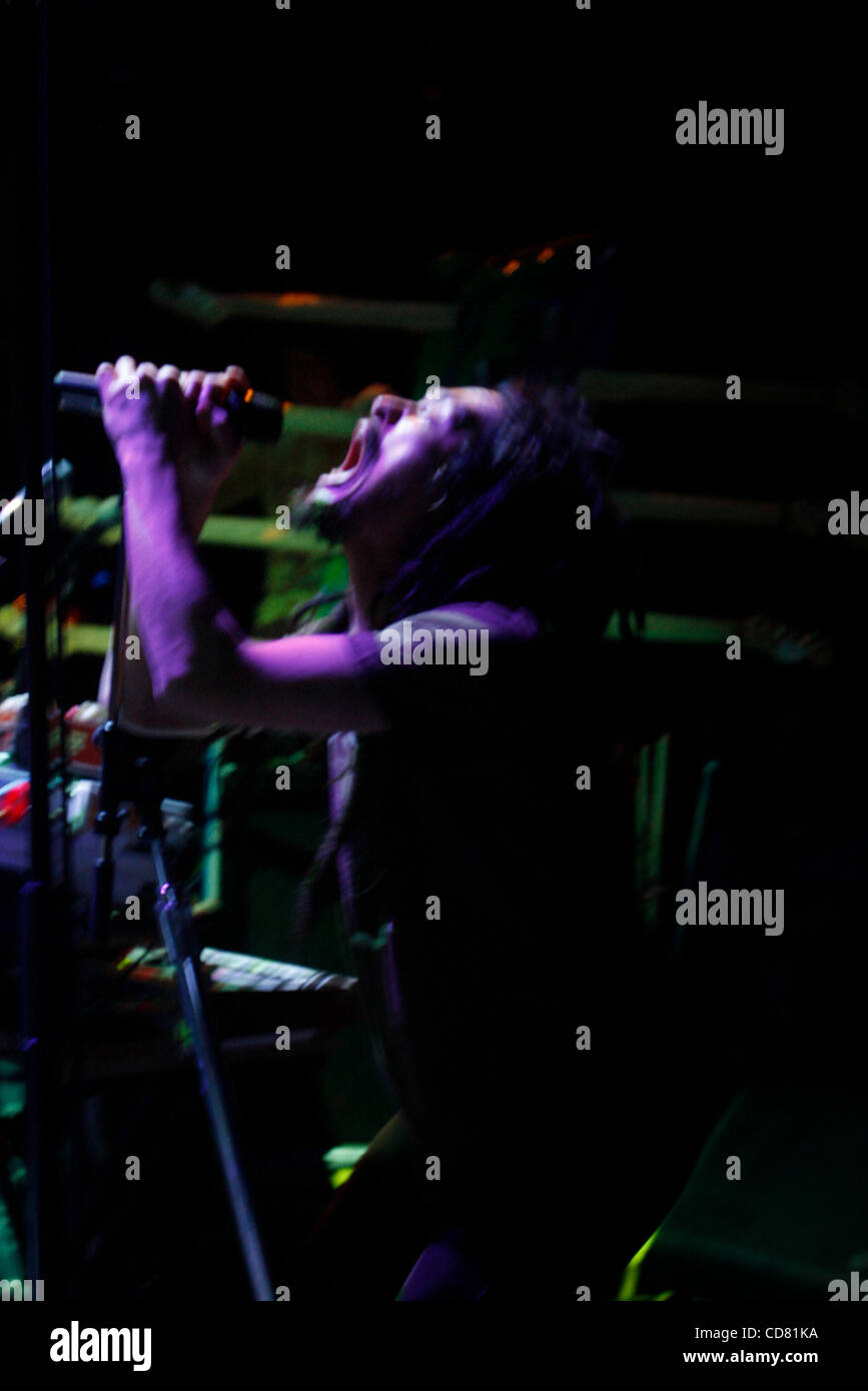 Boredoms performing at Terminal 5 on March 30, 2008. Yamantaka Eye real ...