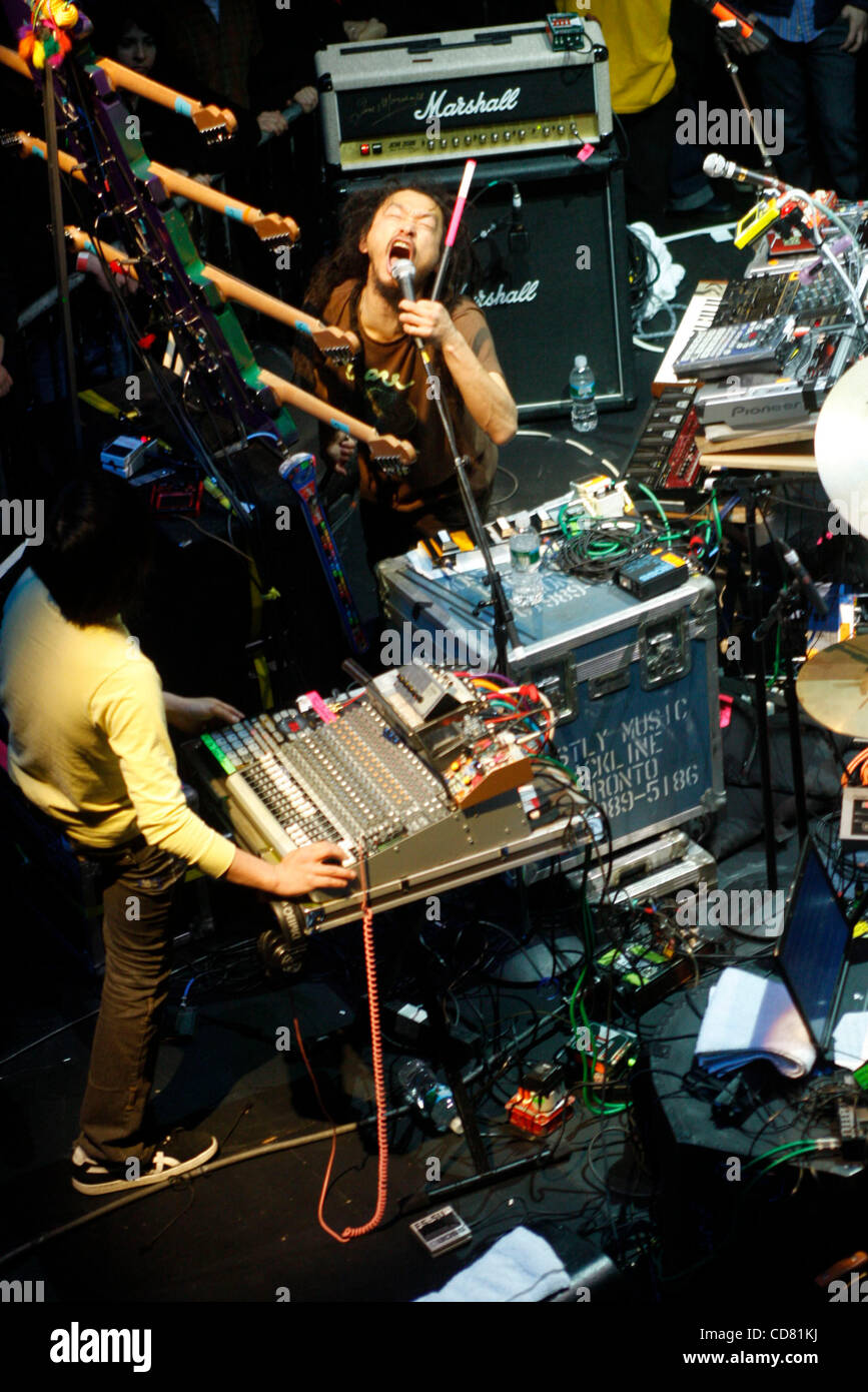 Boredoms performing at Terminal 5 on March 30, 2008. Yamantaka Eye real ...