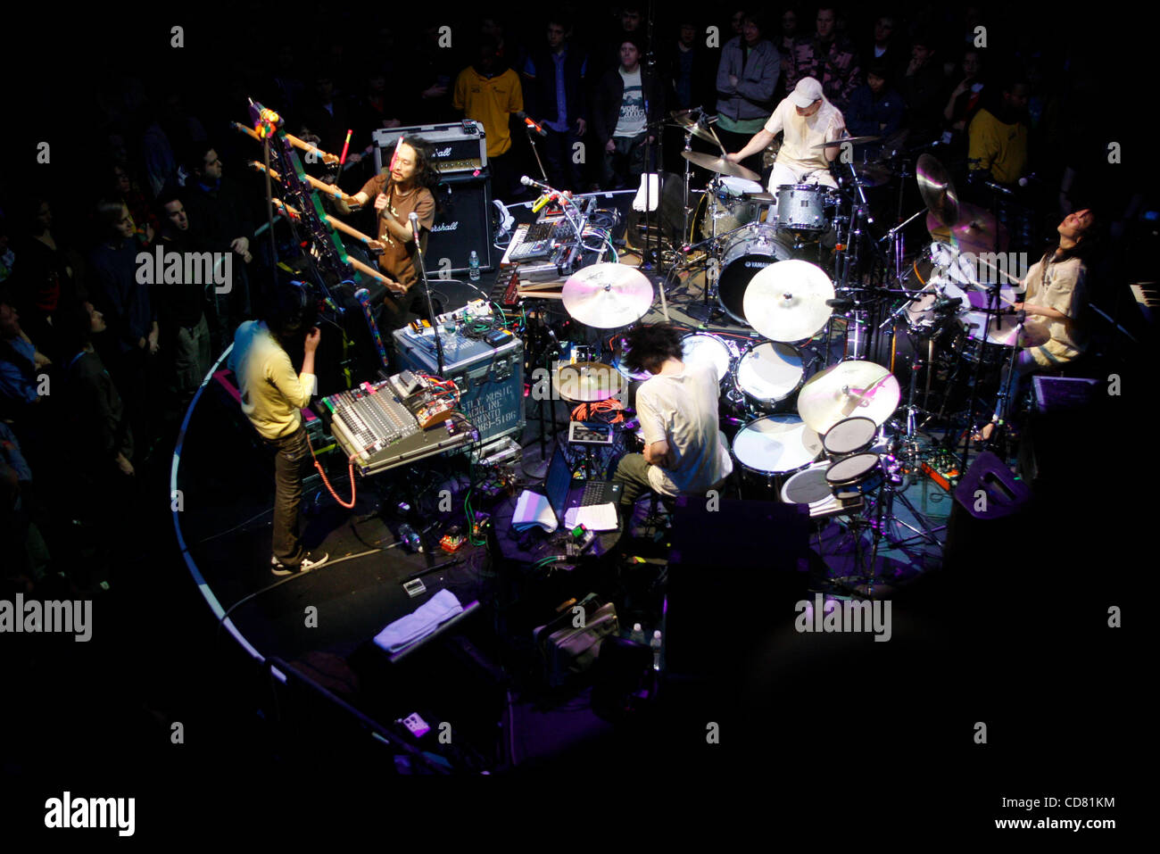 Boredoms performing at Terminal 5 on March 30, 2008. Yamantaka Eye real ...
