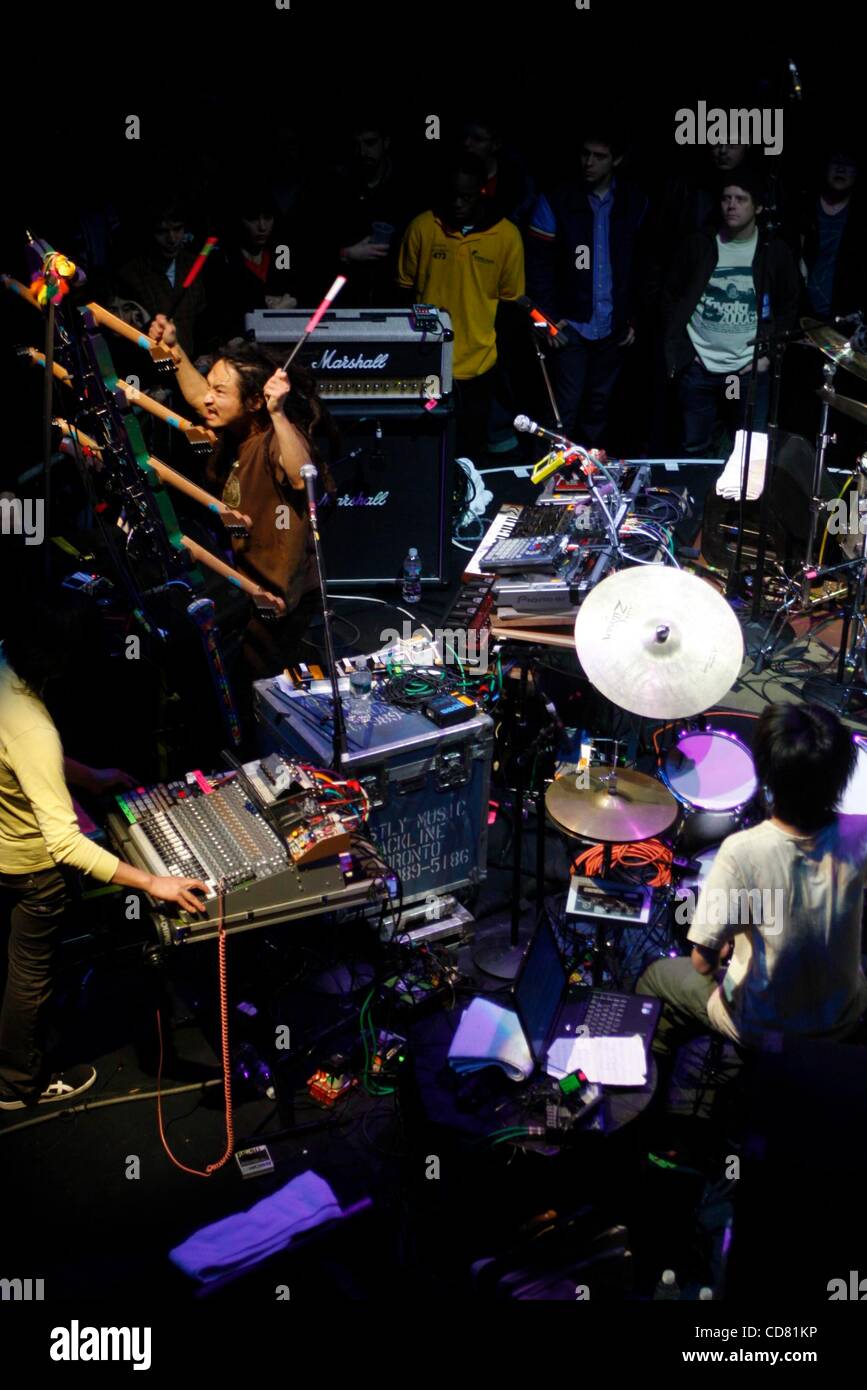 Boredoms performing at Terminal 5 on March 30, 2008. Yamantaka Eye real ...
