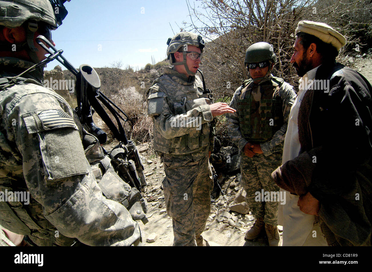 Mar 31, 2008 - Paktya province, Afghanistan - Lieutenant Kevin Bell ...