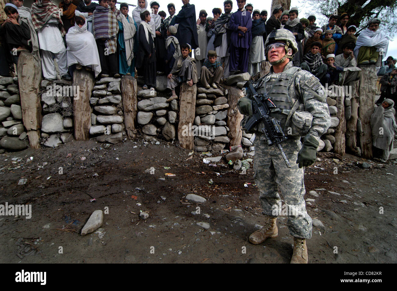 Apr 11, 2008 - Paktya province, Afghanistan - A platoon of 1-61 Cavalry ...