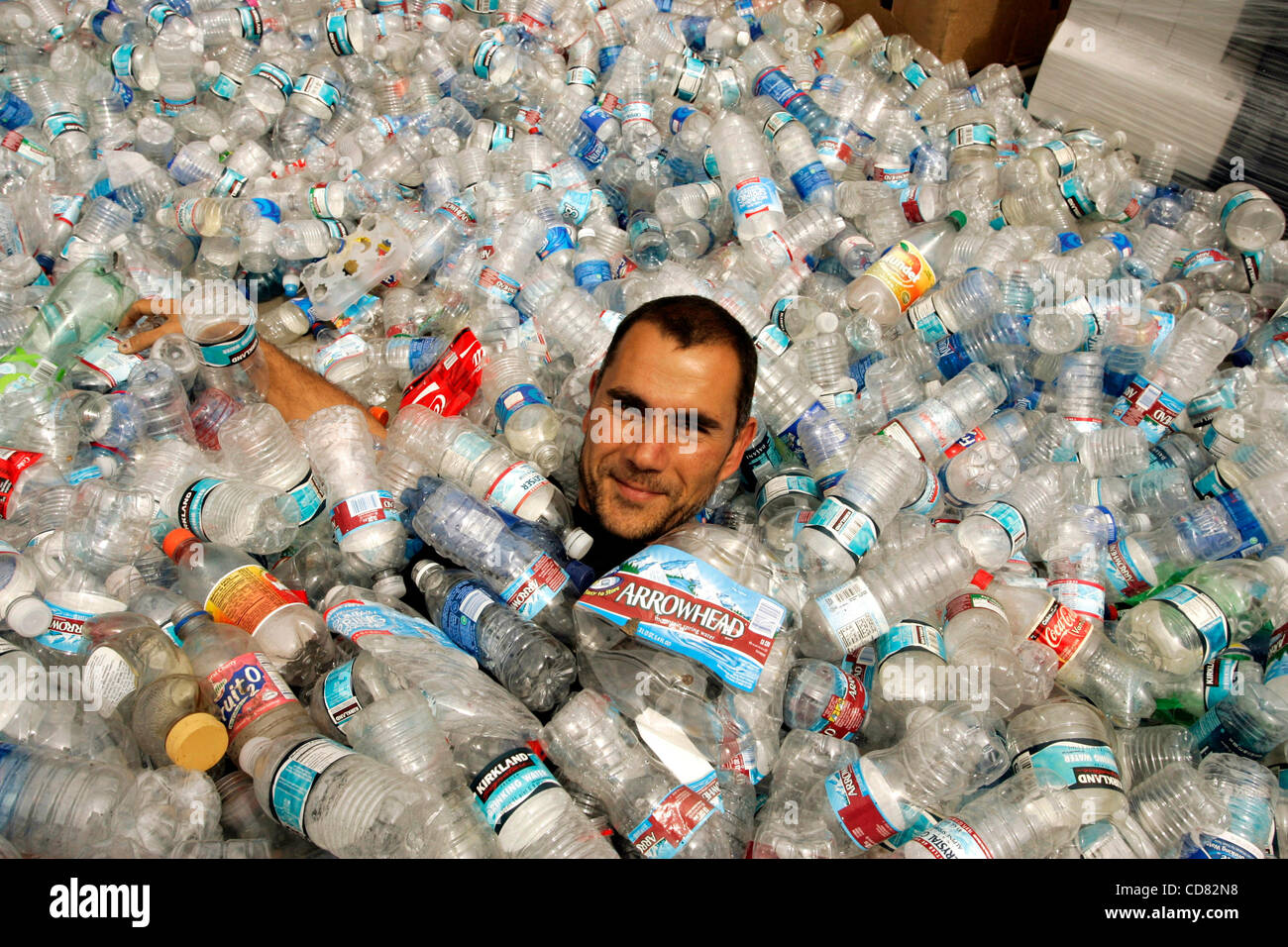 Apr 14, 2008 - Burbank, CA, USA MARCUS ERIKSEN is immersed in plastic ...