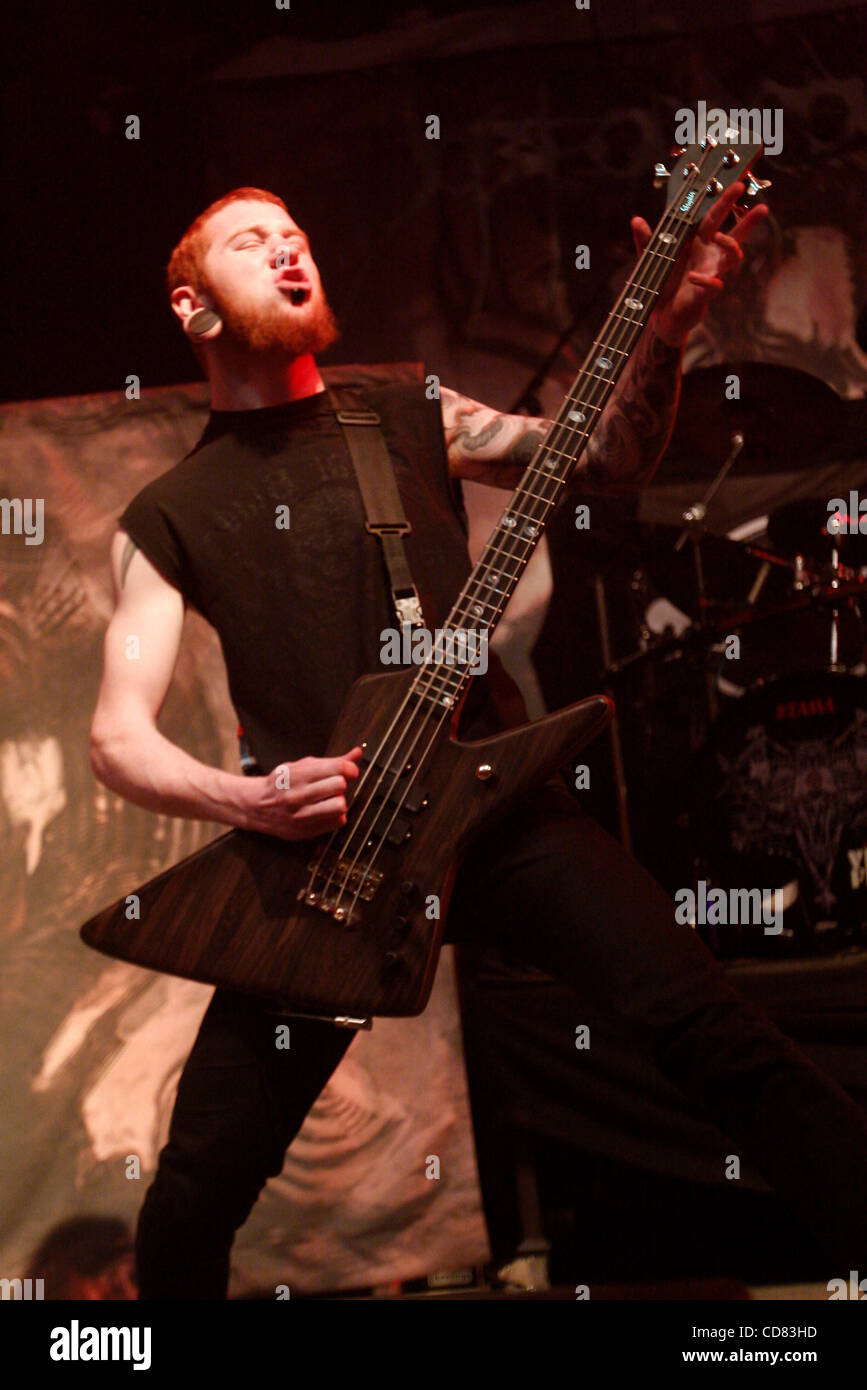 Job for a Cowboy performing at The Hammerstein Ballroom during ...