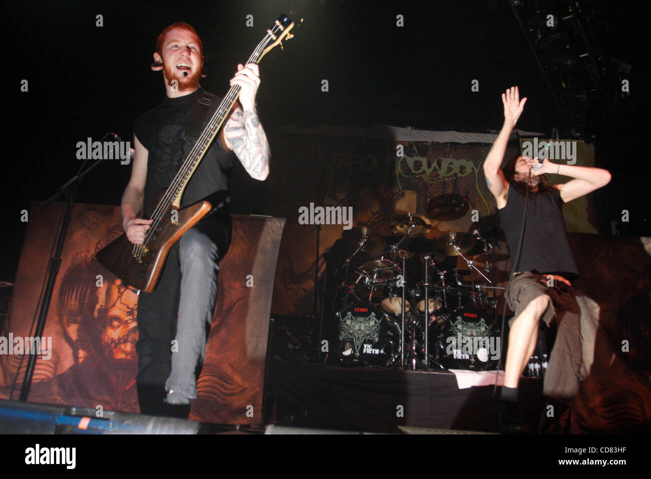 Job for a Cowboy performing at The Hammerstein Ballroom during ...