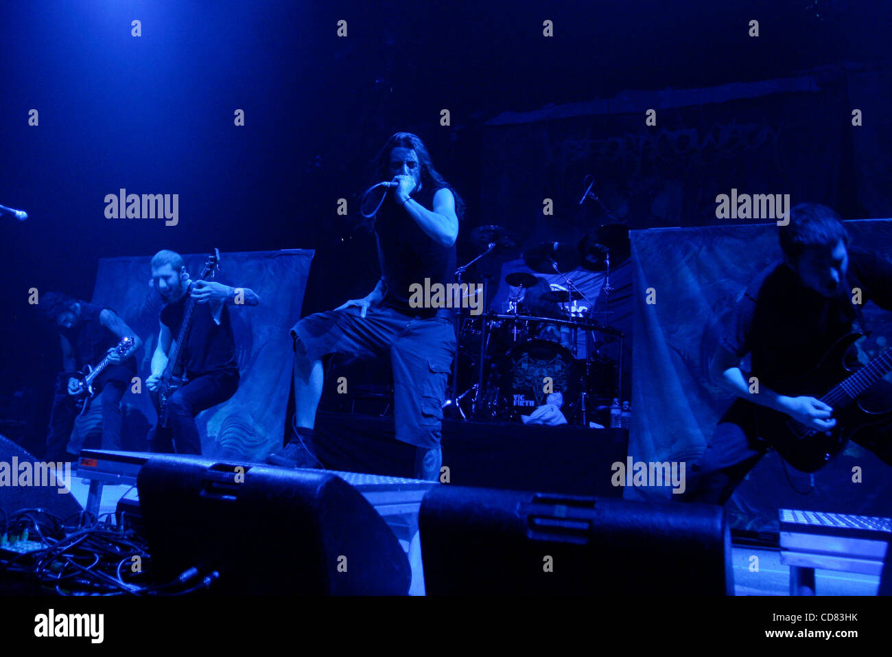 Job for a Cowboy performing at The Hammerstein Ballroom during ...