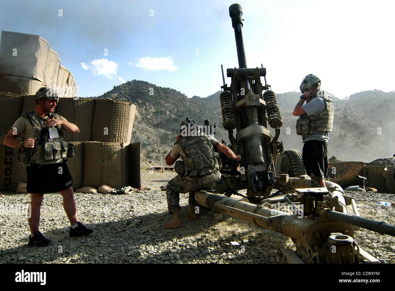 Oct 10, 2008 - Paktya, Afghanistan - In response to Taliban mortar and ...