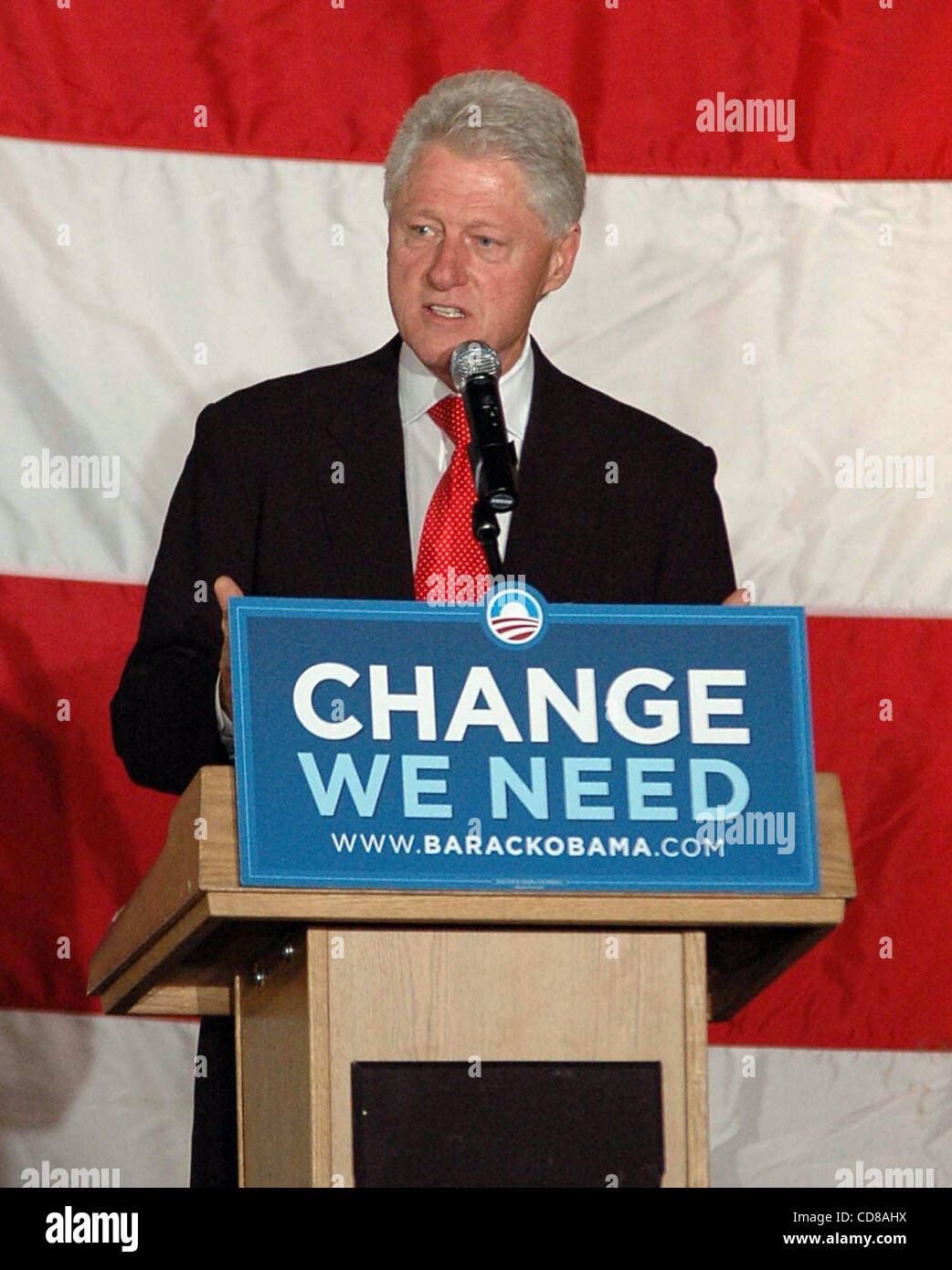 Former President Bill Clinton participates in a campaign rally for ...