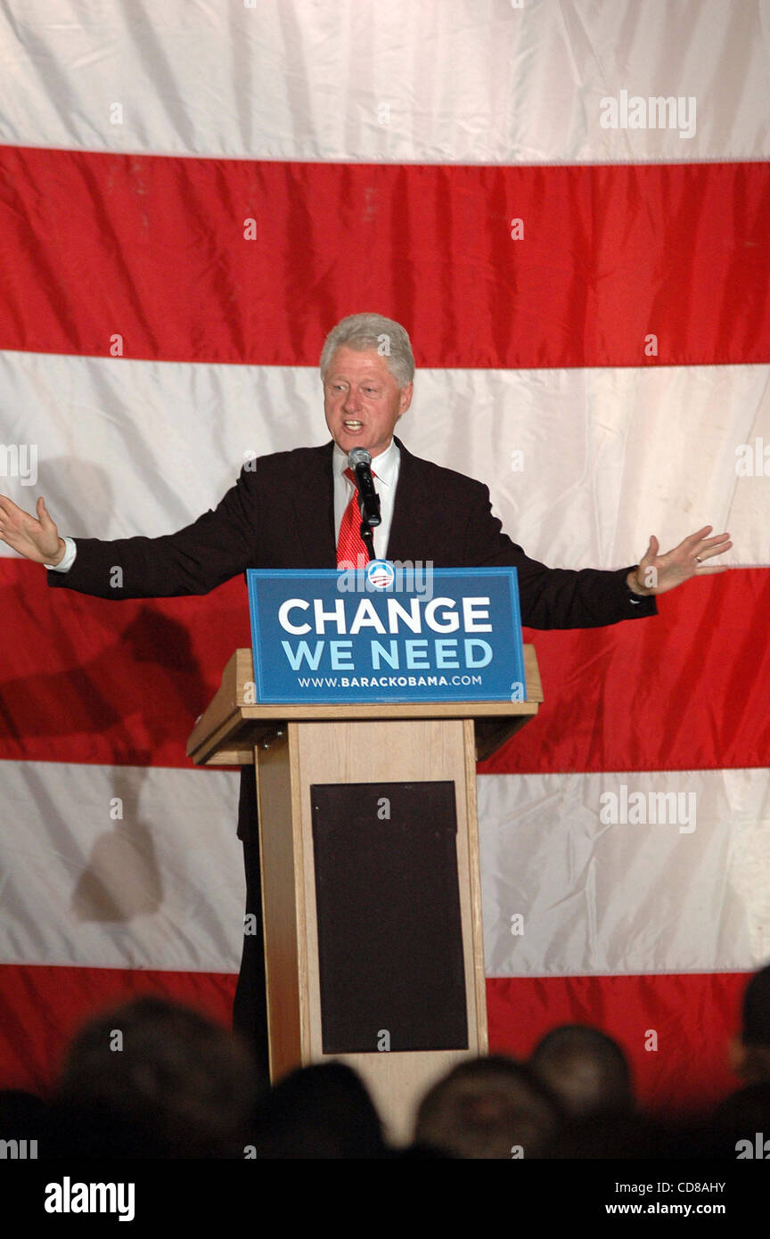 Former President Bill Clinton participates in a campaign rally for ...