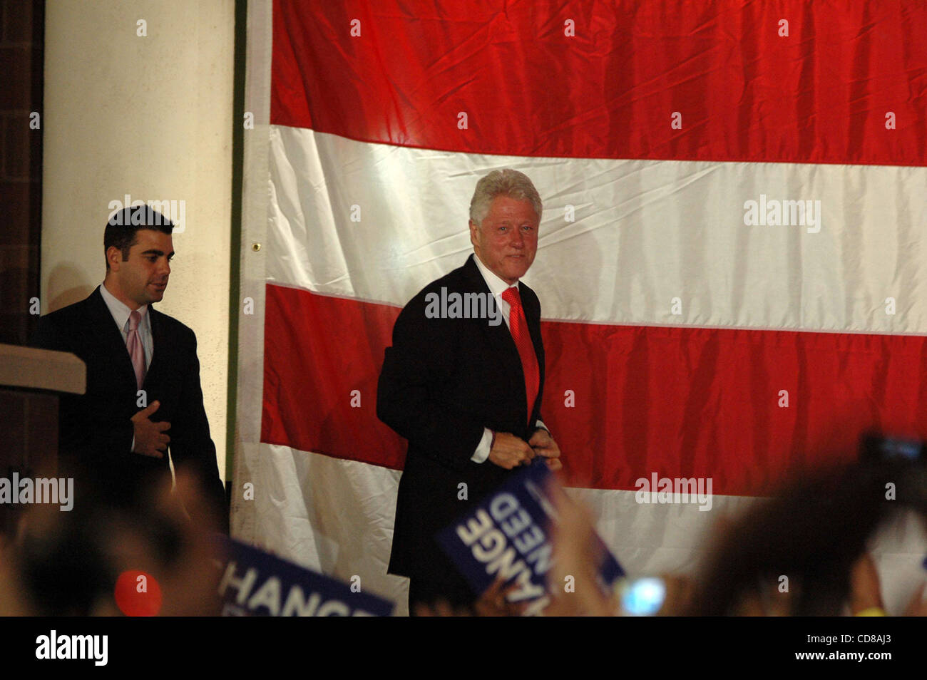 Former President Bill Clinton participates in a campaign rally for ...