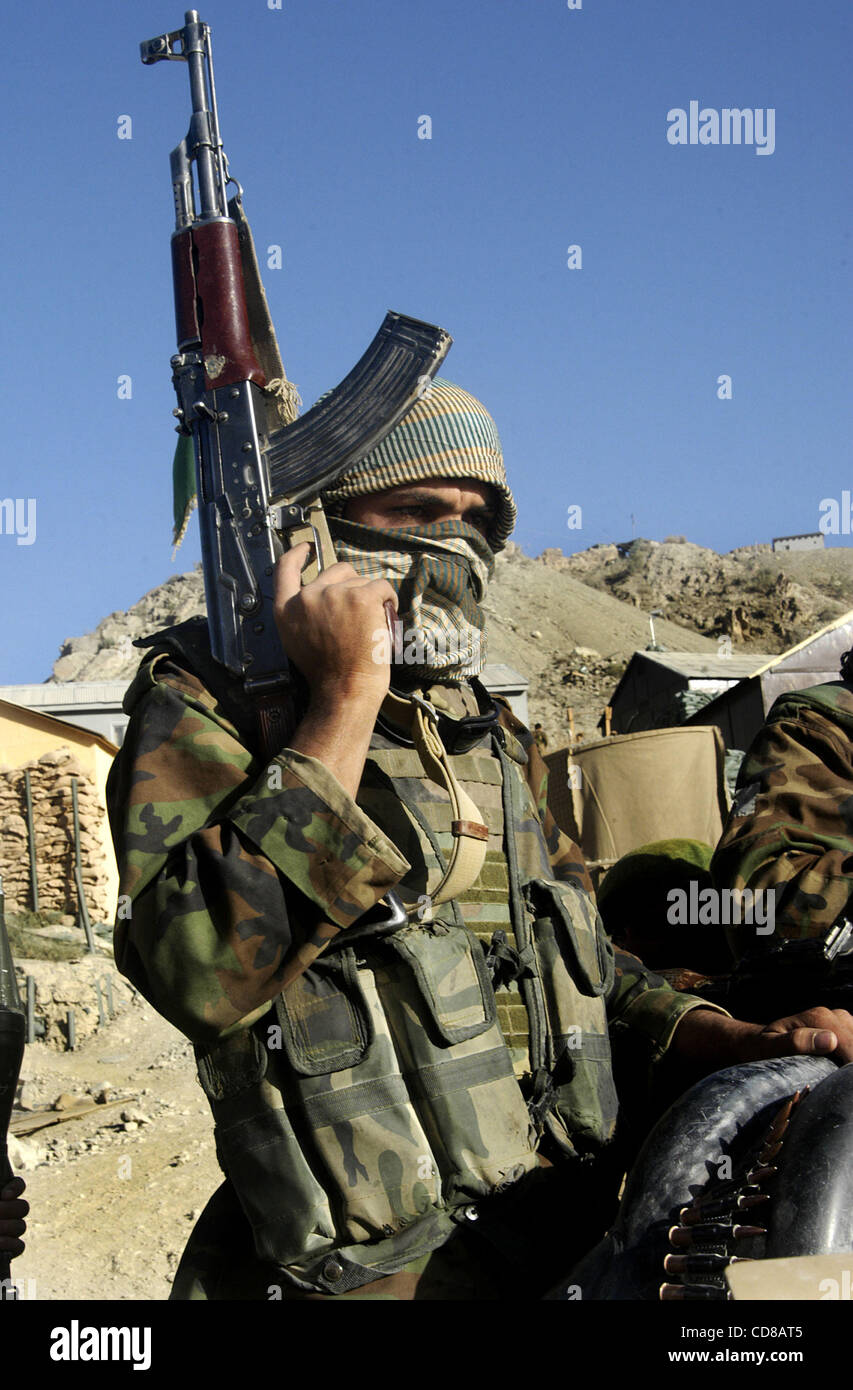 Oct 13, 2008 - Paktya, Afghanistan - Afghan National Army soldier with ...