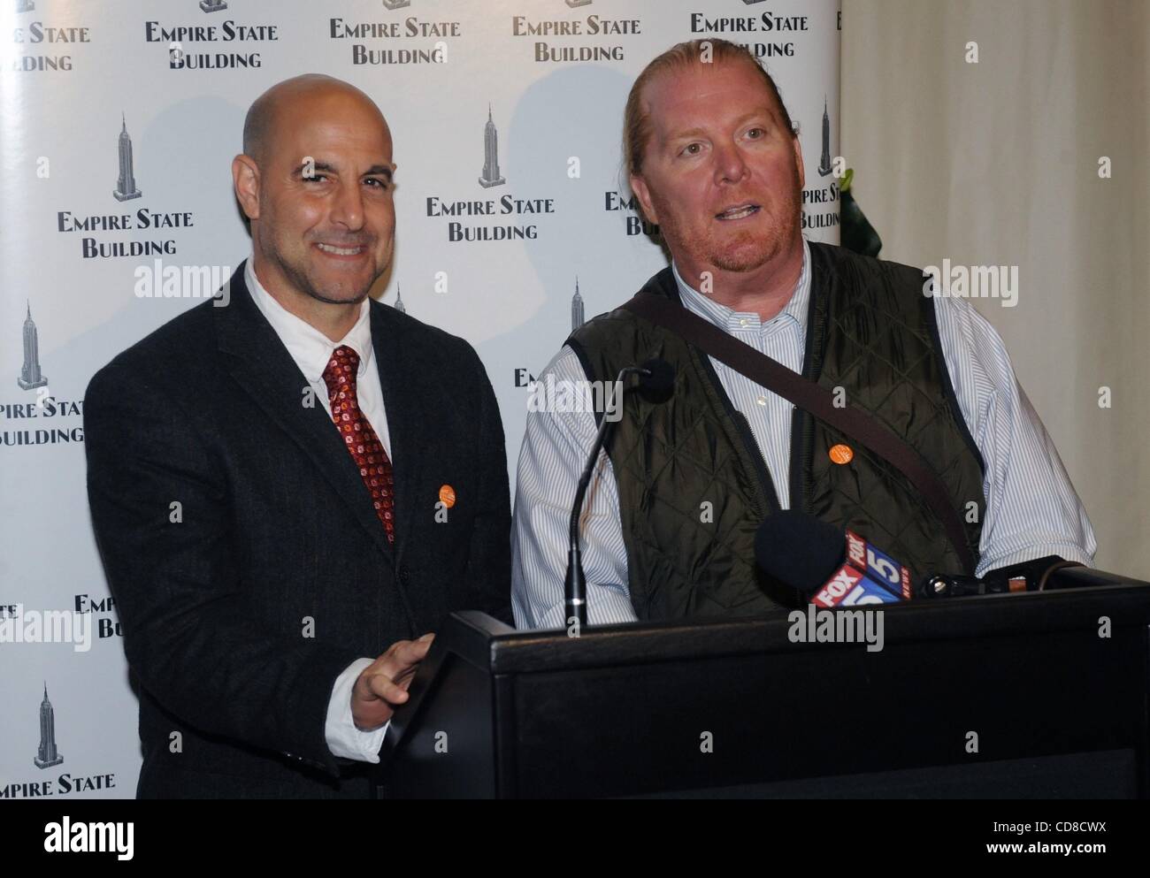 Oct 20, 2008 - Manhattan, New York, USA - MARIO BATALI and STANLEY ...