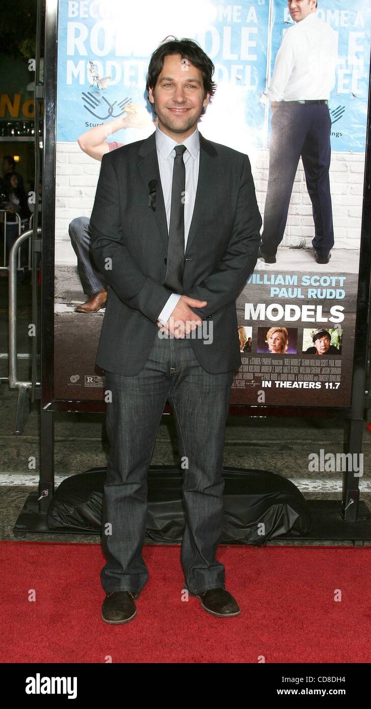 Oct 22, 2008 - Los Angeles, California, USA - Actor PAUL RUDD at the ...