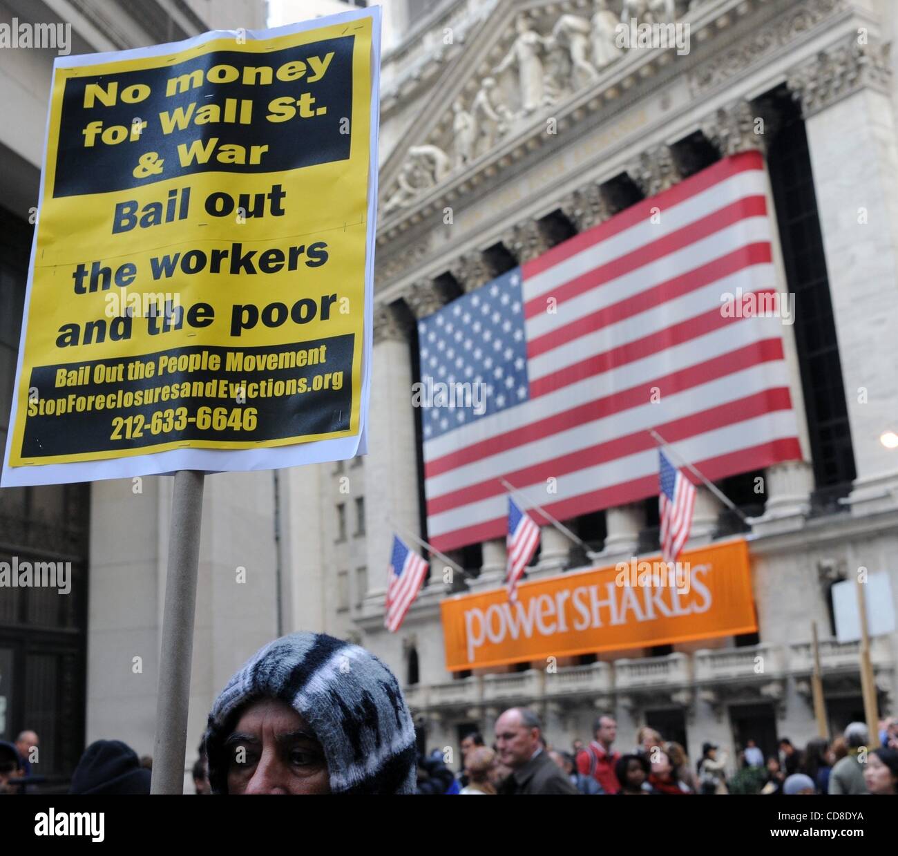 Oct 24, 2008 - Manhattan, New York, USA - Victor Toro holds up a sign ...